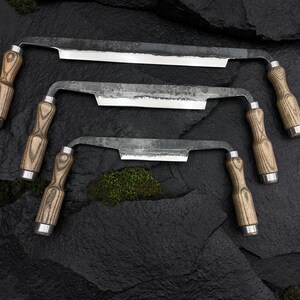 Premiumforge Forged Carpenters Drawknife Kit 3 Pcs Woodworking Tool ...