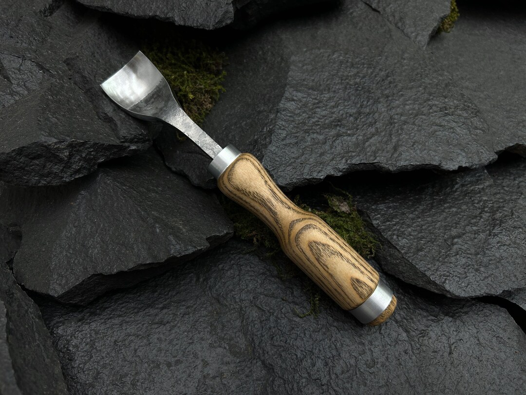 Forged Spoon Gouge, 52100 Carbon Steel Blade, Ash Wood Handle. Spoons ...
