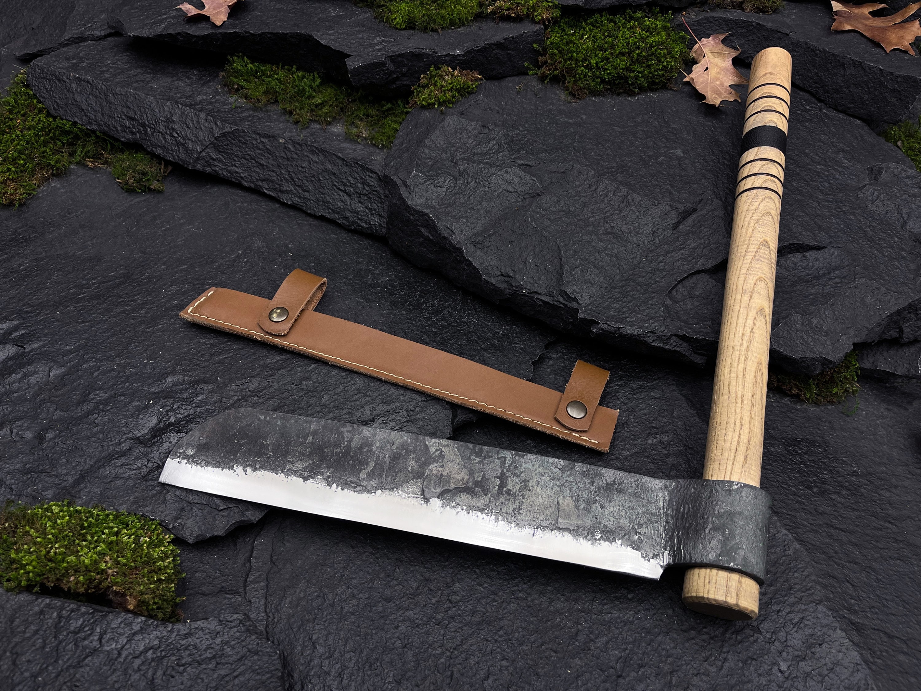 Premiumforge Forged Splitting Froe Woodworking Tool Wood Splitting Axe ...