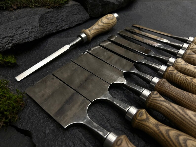 Premiumforge Wood Carving Chisels Kit 10 Pcs Woodworking Tools Timber ...
