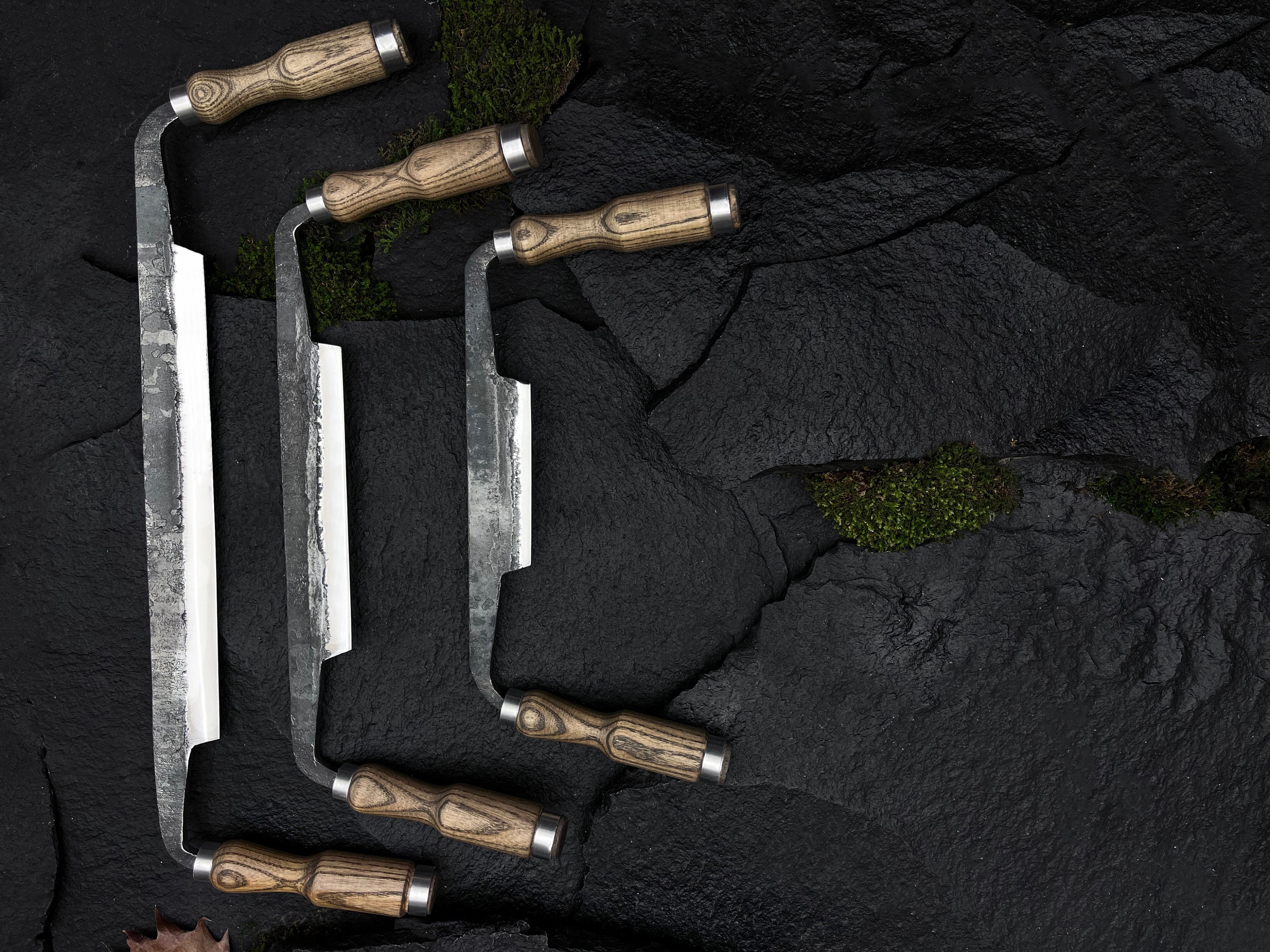 Premiumforge Forged Carpenters Drawknife Kit 3 Pcs Woodworking Tool ...