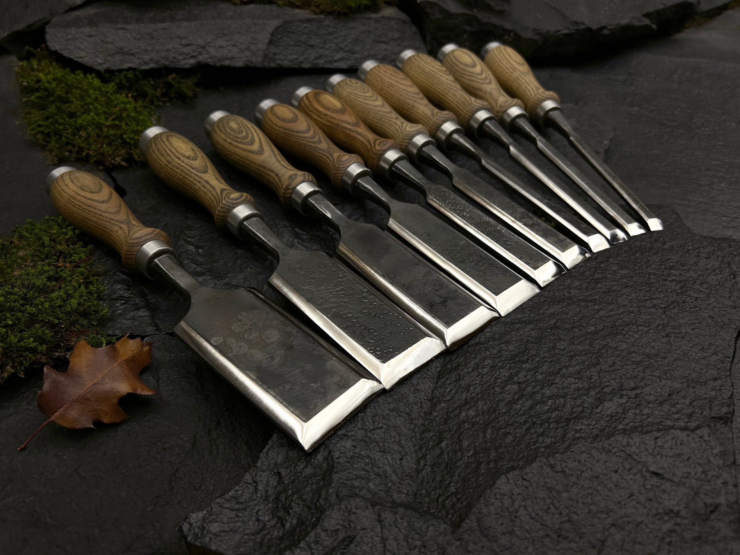 Premiumforge Wood Carving Chisels Kit 10 Pcs Woodworking Tools Timber ...