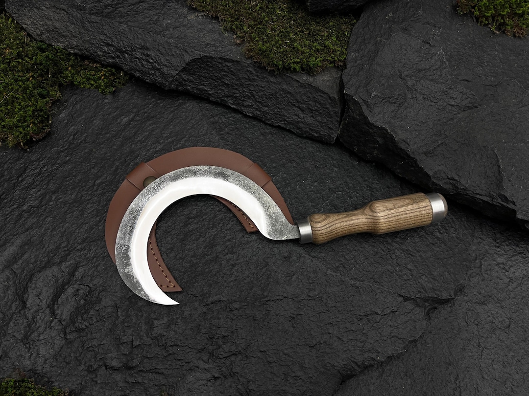 Small Sickle for Herbal Harvest, Druid's Ceremony Tool, Artisanal ...