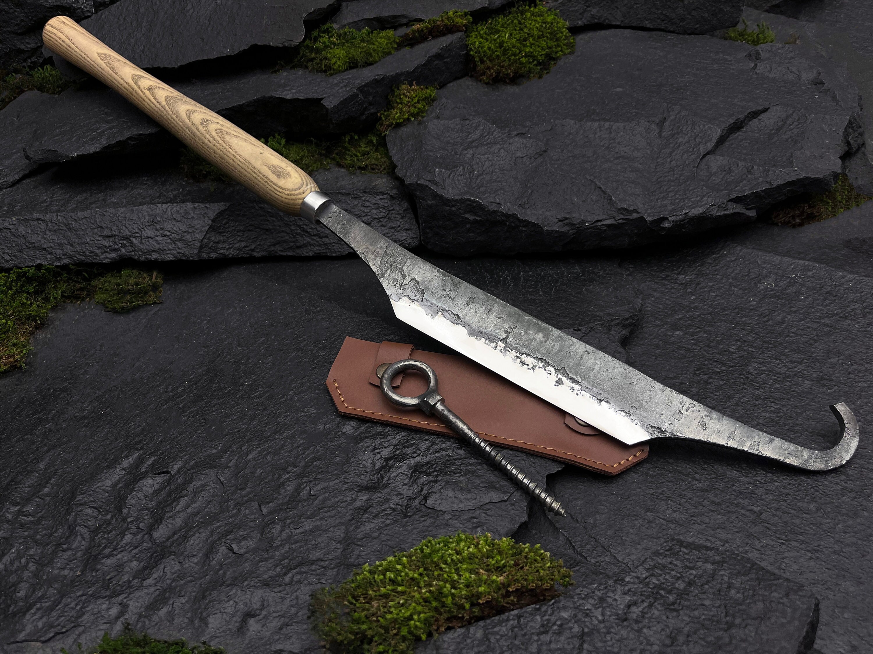 Premiumforge Hand Forged Stock Knife Woodworking Tool Drawknife ...