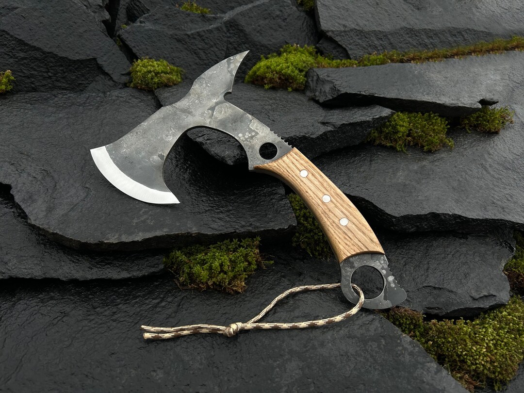 Premiumforge Forged Camping Axe Open Axe Forged Straight Adze Handmade ...