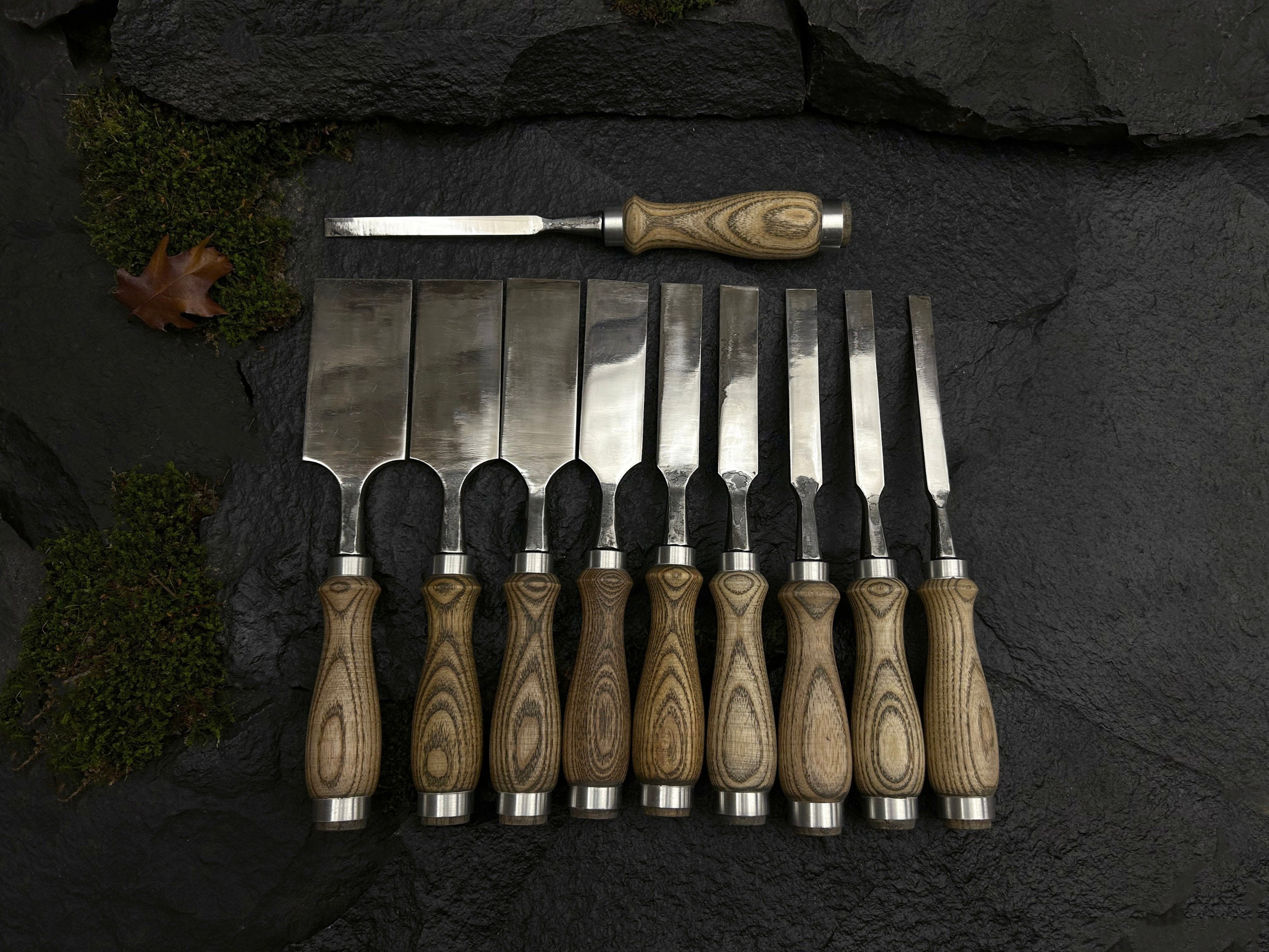 Premiumforge Wood Carving Chisels Kit 10 Pcs Woodworking Tools Timber ...