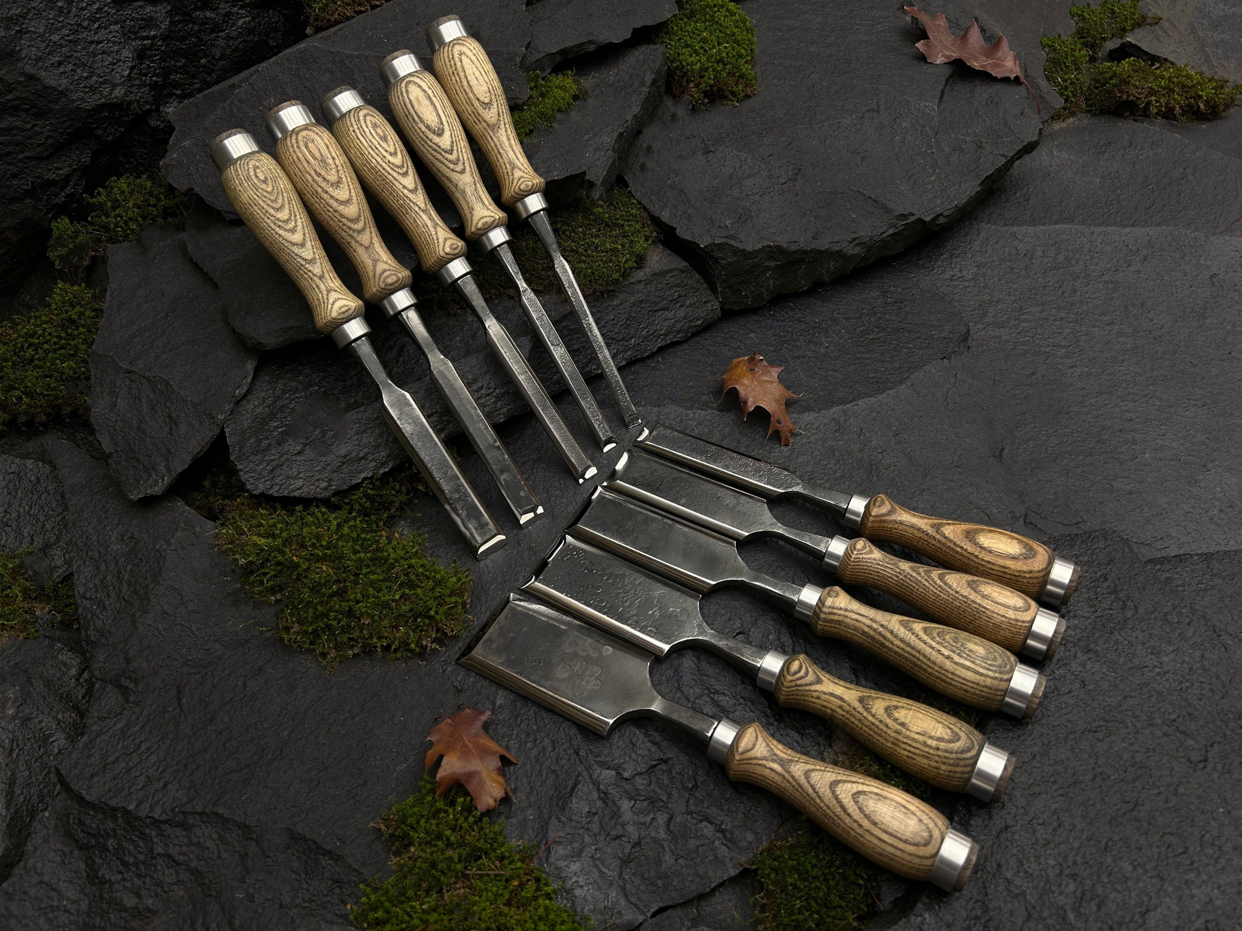 Premiumforge Wood Carving Chisels Kit 10 Pcs Woodworking Tools Timber ...