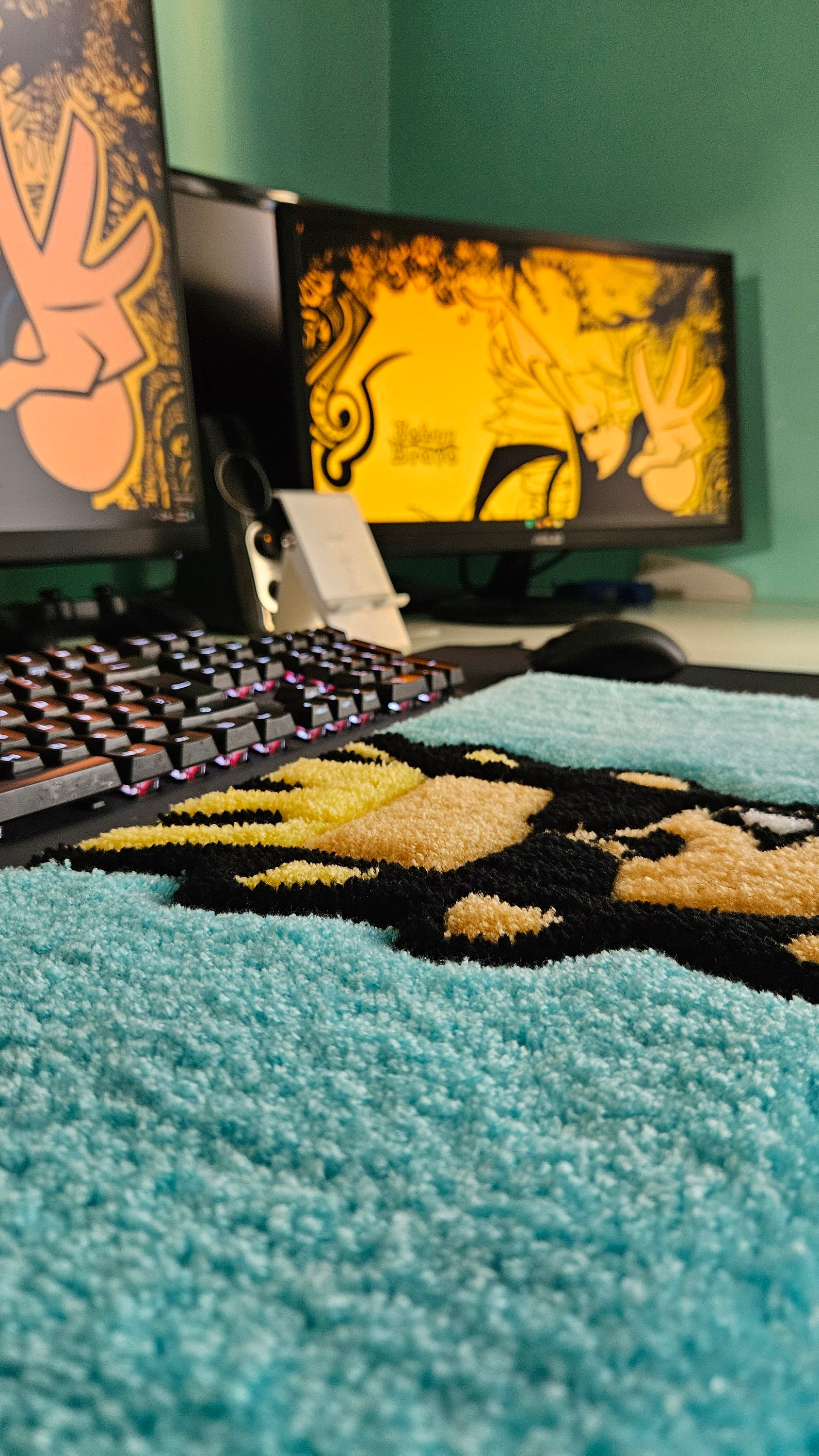 Johnny Bravo Keyboard Rug / Custom Rug / Tufting / Gift for Rug - Etsy