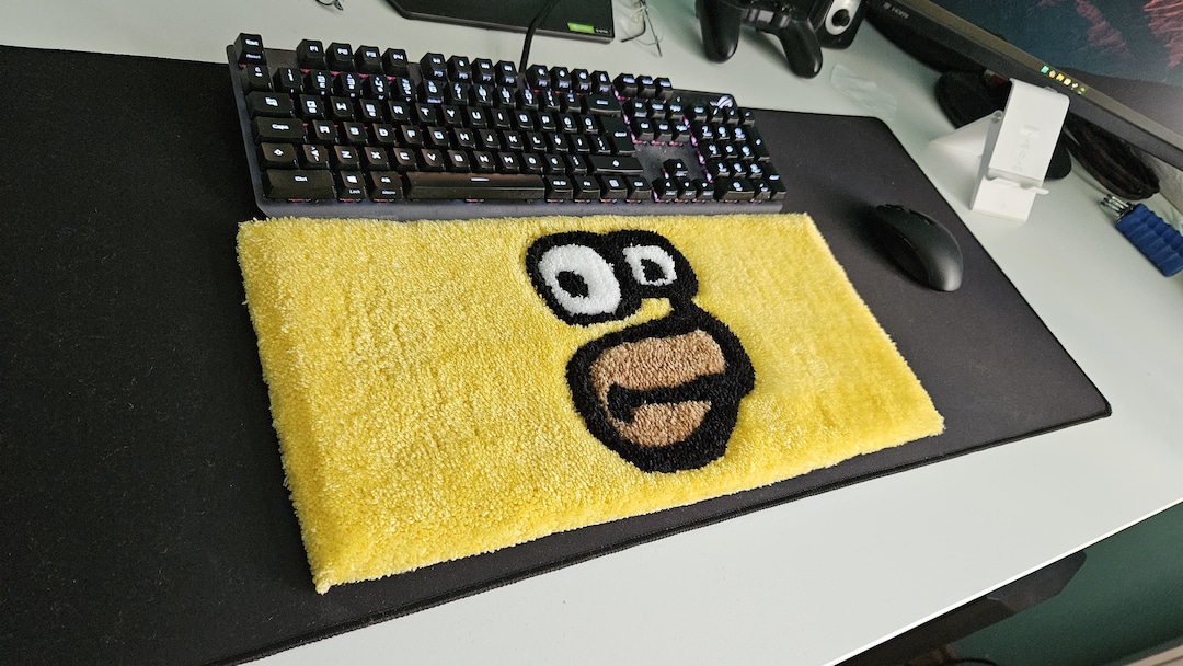 Homer Simpson Keyboard Rug / Custom Rug / Tufting / Gift for Rug - Etsy