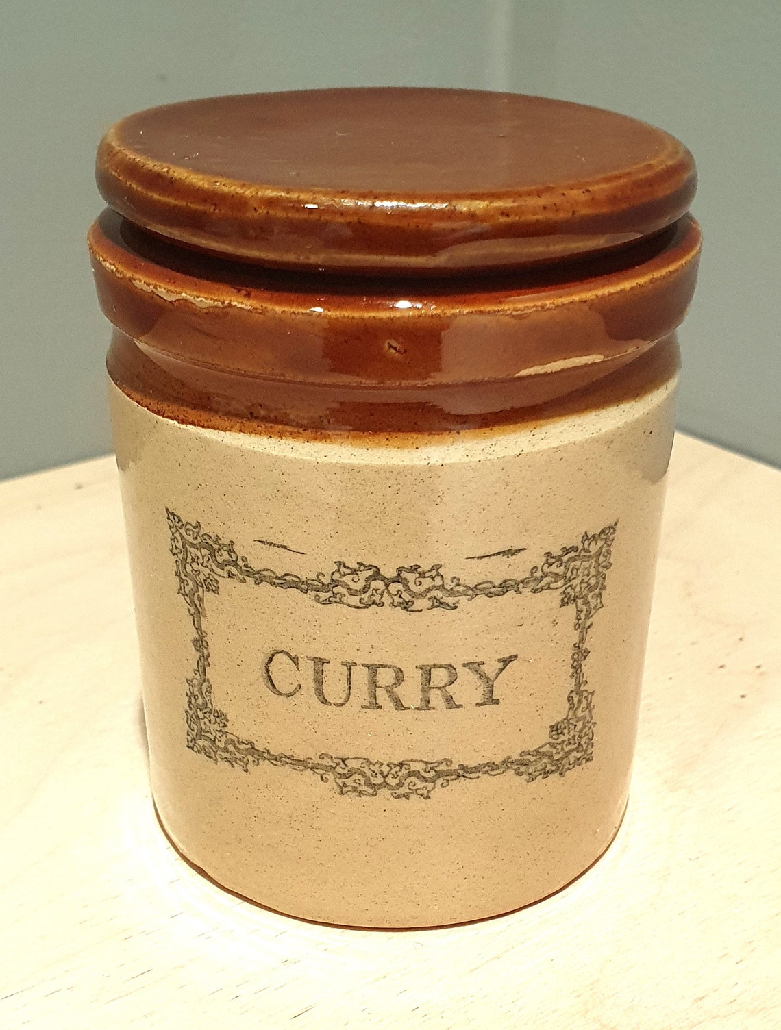 Vintage Moira Pottery CURRY or SPICE Stoneware Storage Jar for the ...