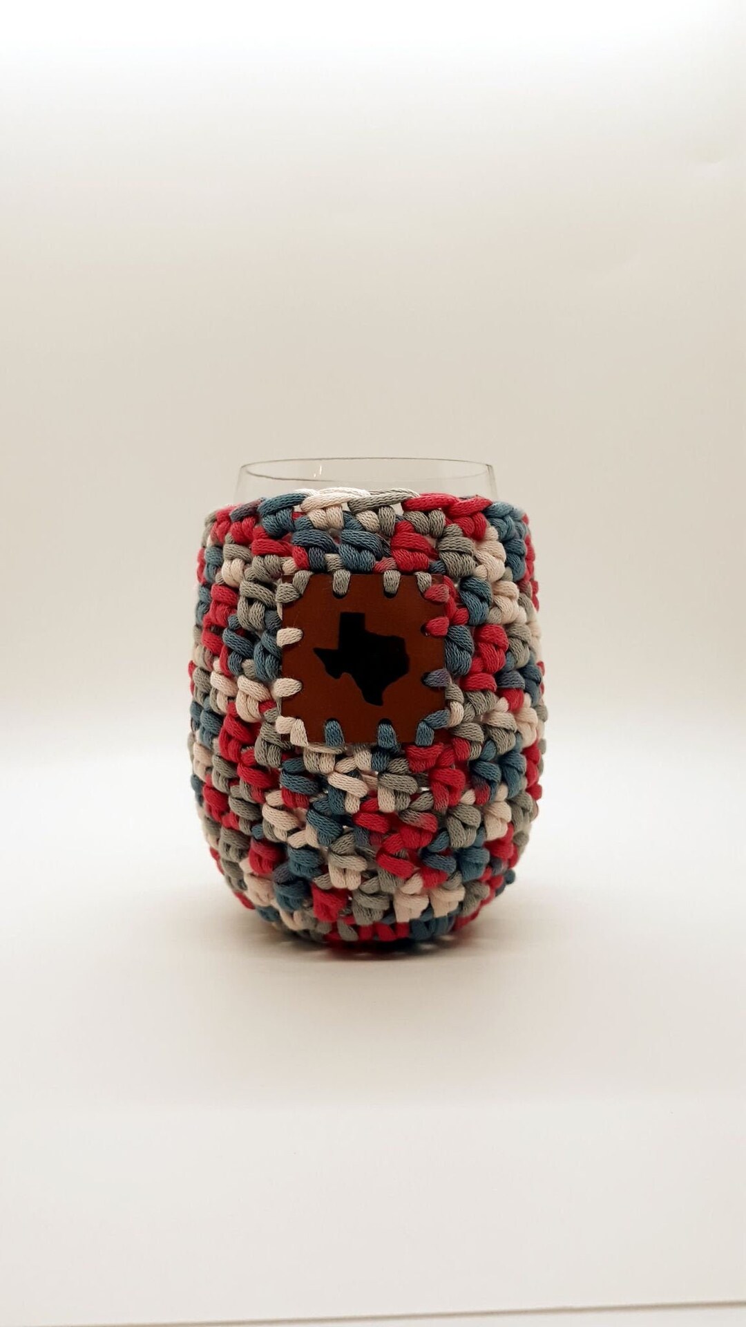 Verre à vin sans pied au crochet confortable en rouge, blanc, bleu ...