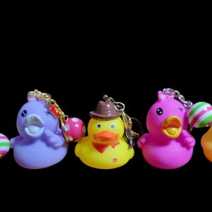 Surfer Rubber Duckie Keychain Duck Duck Jeep With Squeaking - Etsy