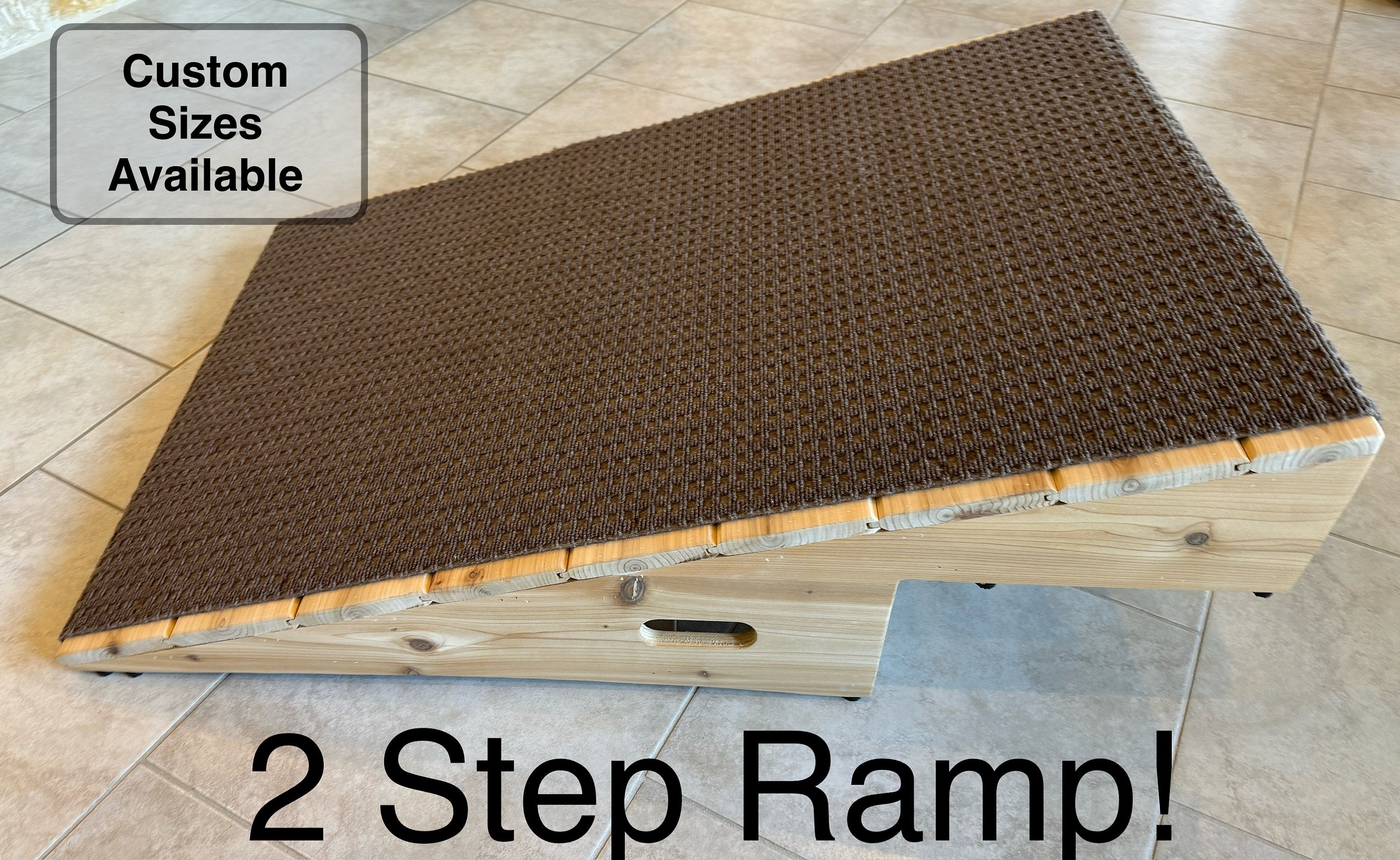 Outdoor Pet Ramp for Dogs or Cats That Goes up Two Steps. Made From ...