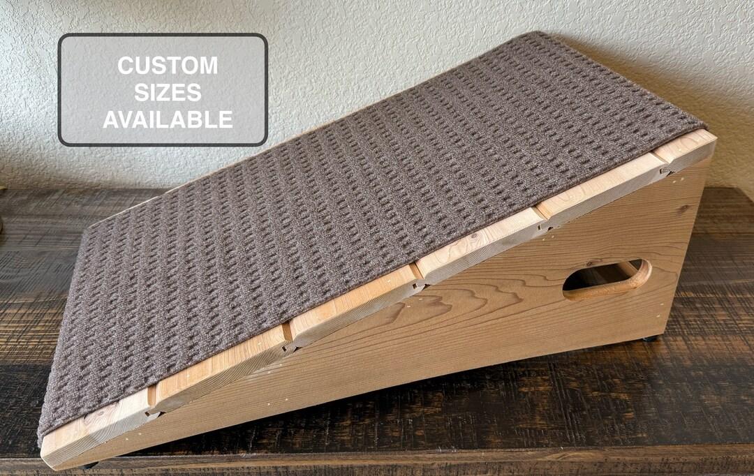 Outdoor Pet Ramp for Dogs or Cats. Made From Cedar Wood With Carpet ...