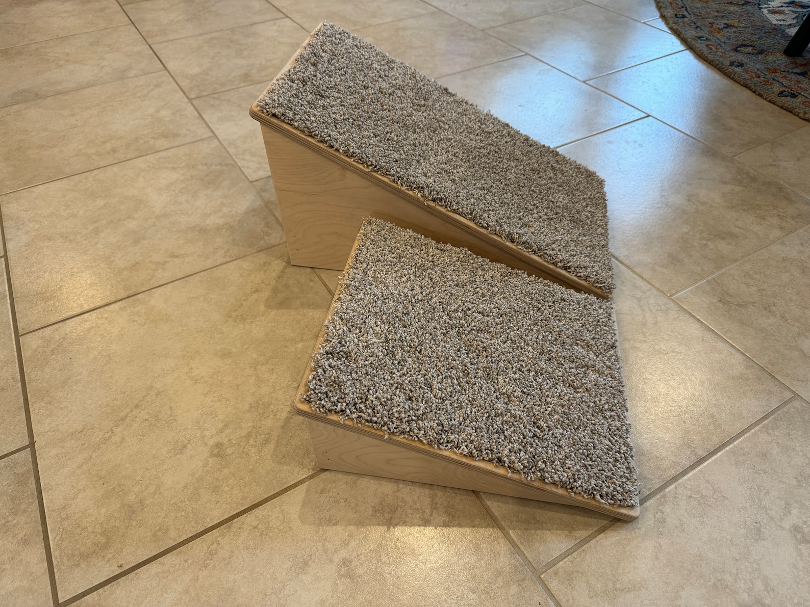 Pet Ramp for Dogs or Cats. Made From Wood With Carpet Inlay. Custom ...