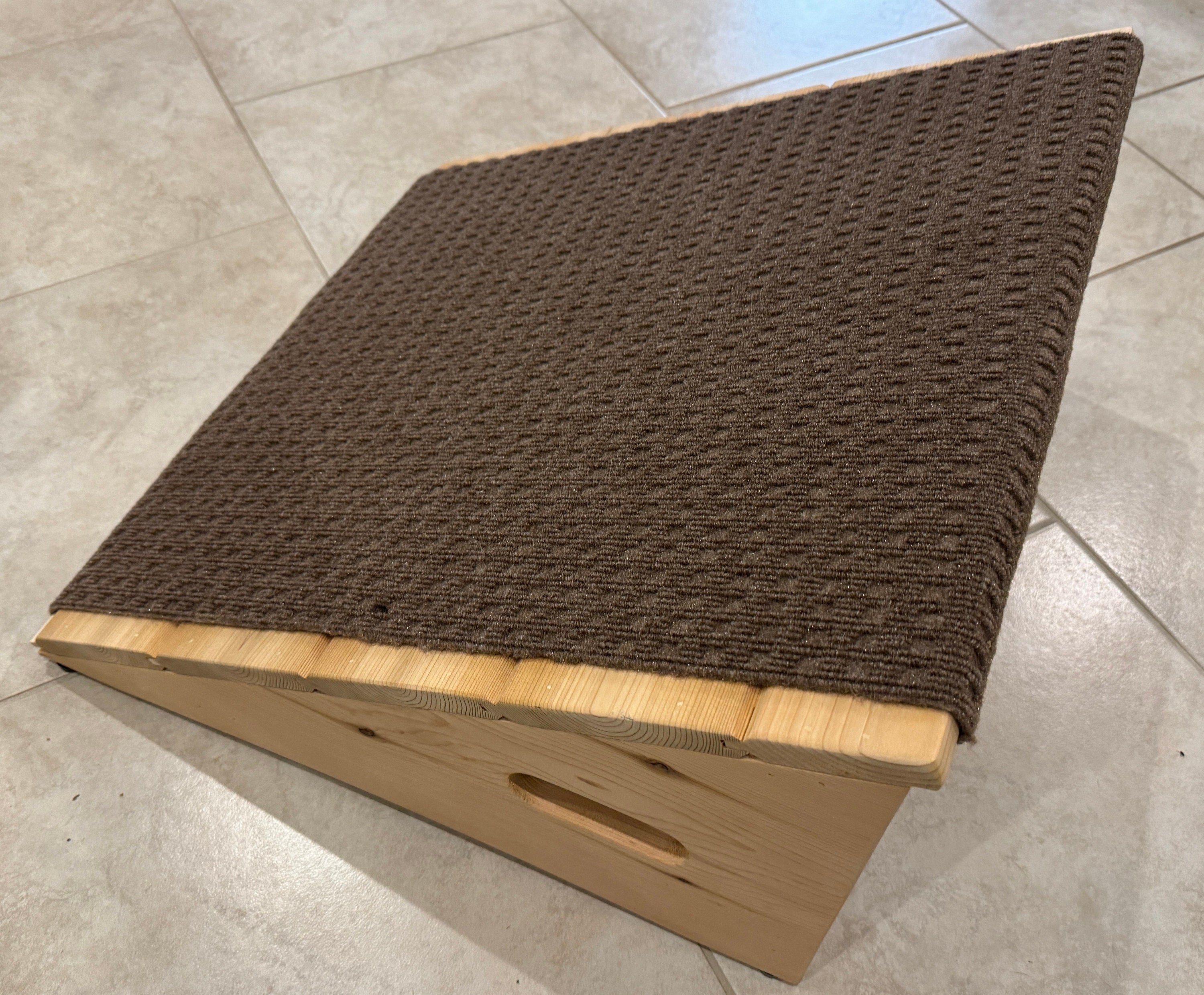 Outdoor Pet Ramp for Dogs or Cats. Made From Cedar Wood With Carpet ...