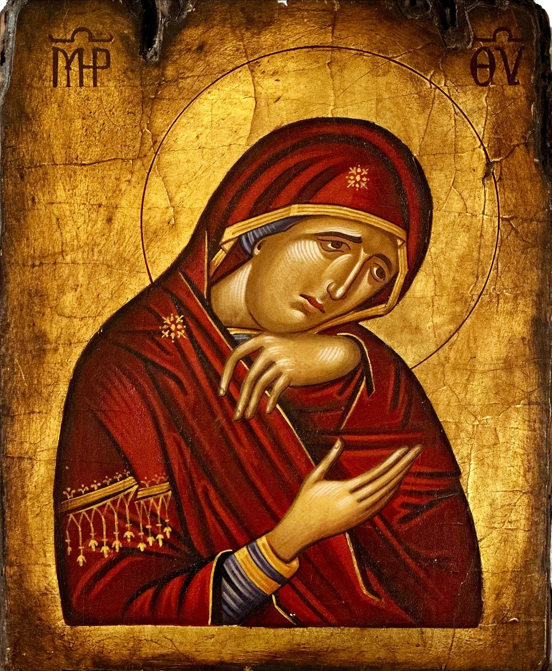 Panagia Icon Virgin Mary - Etsy