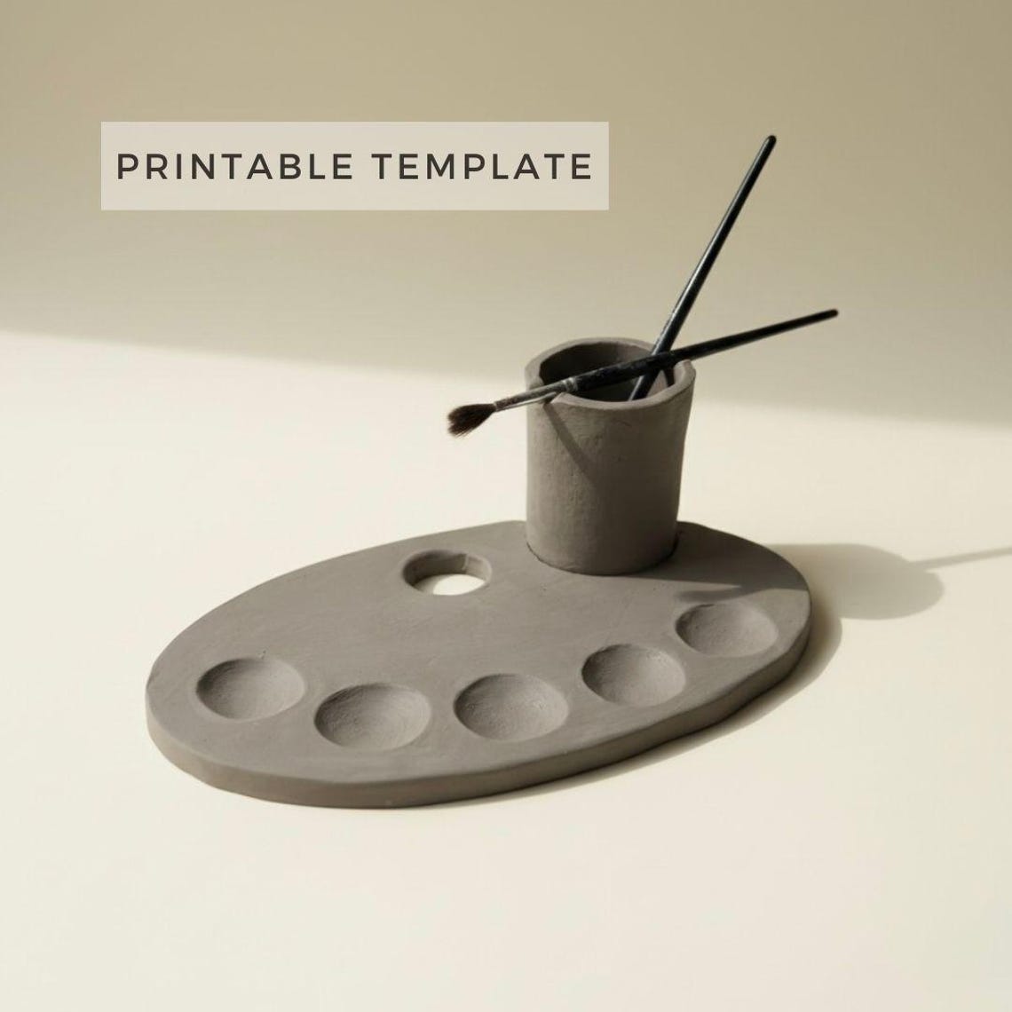 Pottery Palette Template: DIY Ceramic Slab Building (printable PDF ...