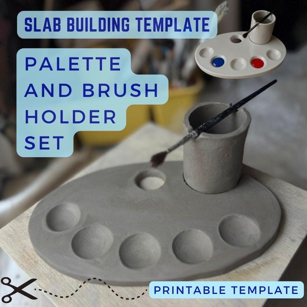 Pottery Palette Template: DIY Ceramic Slab Building (printable PDF ...