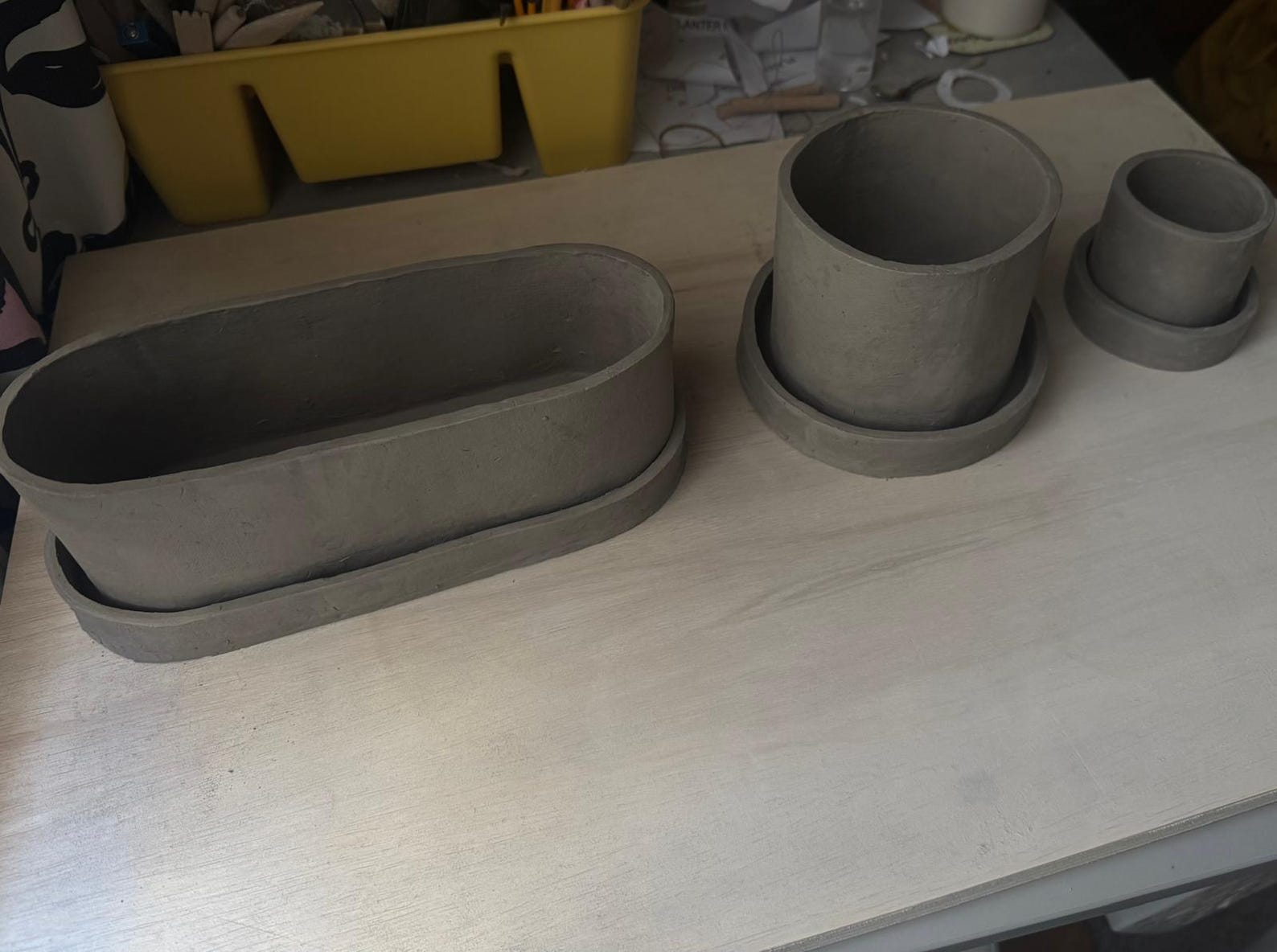 Planter Set Templates: DIY Pottery Slab Building (printable PDF ...