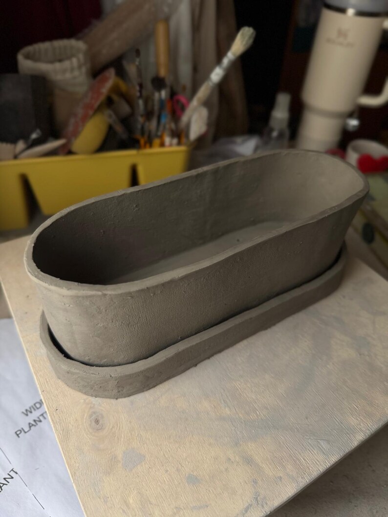 Wide Planter Template: DIY Slab Building Pottery (printable PDF ...