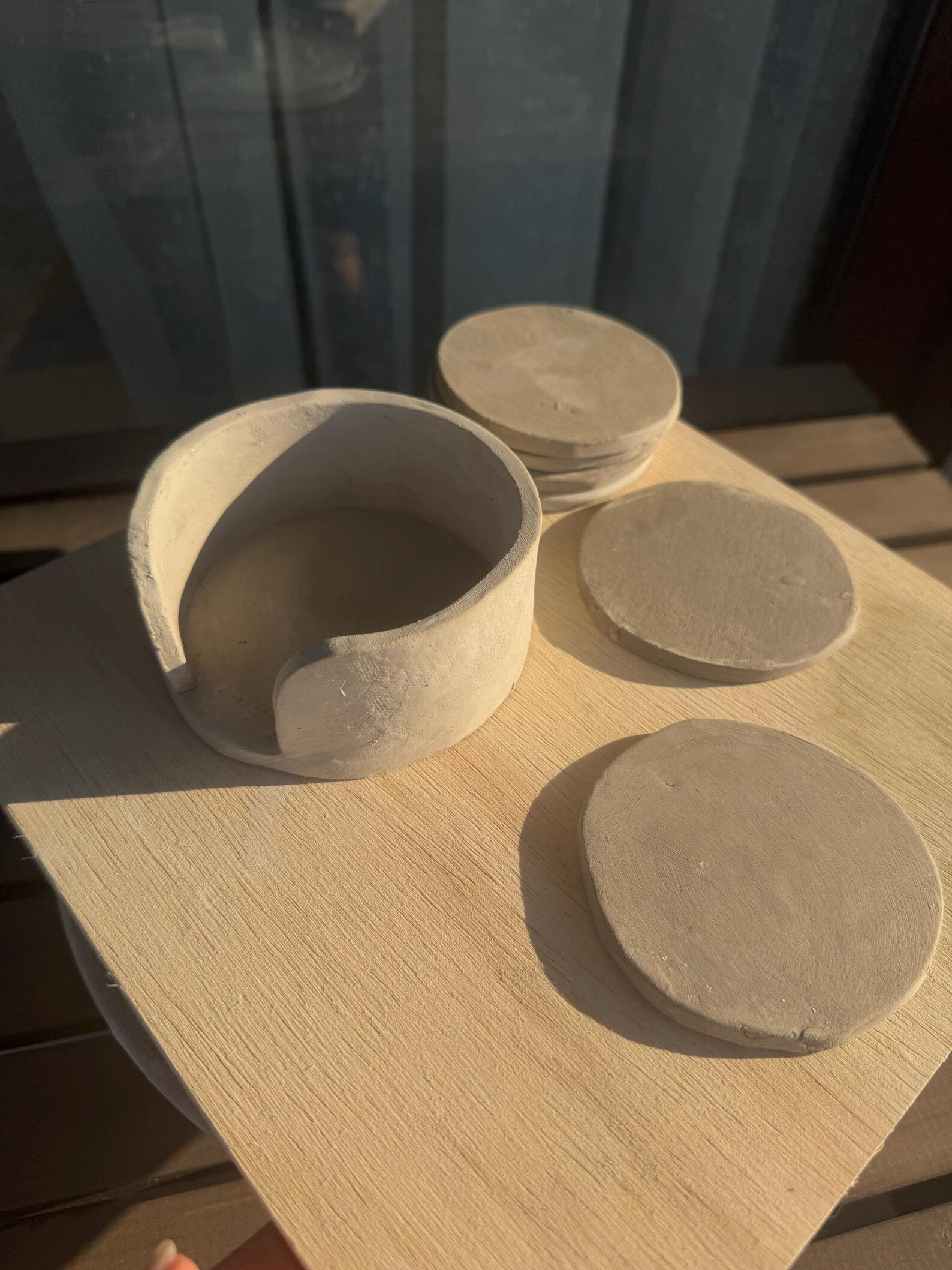 Coaster Set Template: Pottery Slab Building DIY Ceramic (printable PDF ...