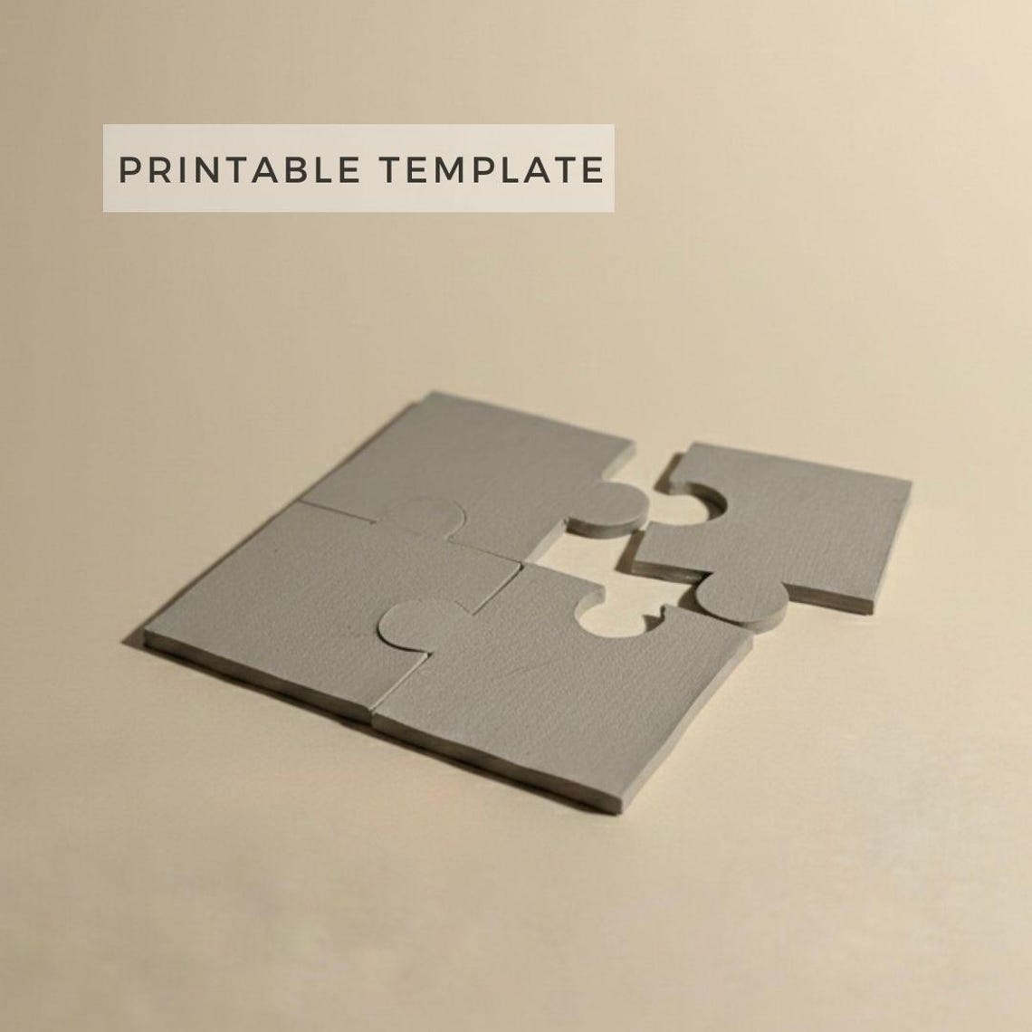 Puzzle Coaster Set Template: DIY Slab Building Pottery (printable PDF ...