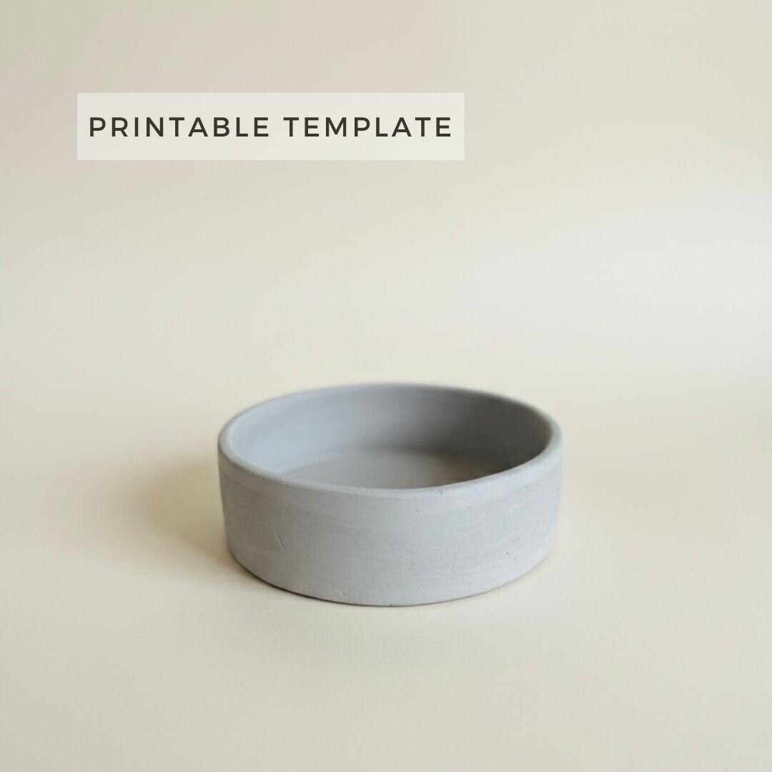 Multi-purpose Bowl Template: DIY Pottery Vessel (printable PDF Download ...