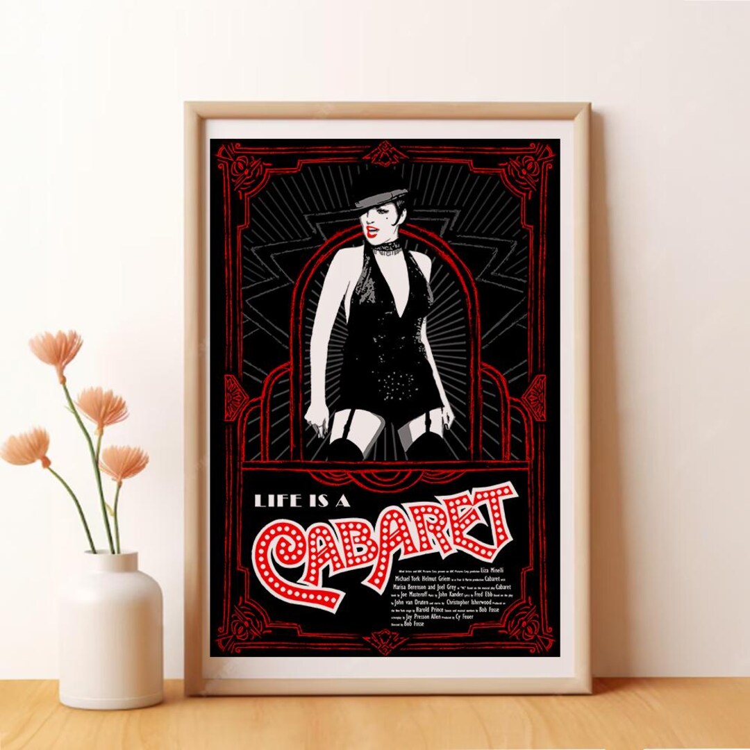 Cabaret Poster, Movie Poster, Wall Art, Room Decoration, Art Poster for ...