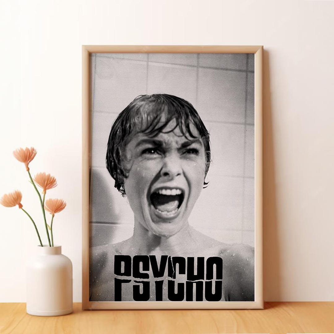Psycho Poster, Movie Poster, Wall Art, Room Decoration, Art Poster for ...