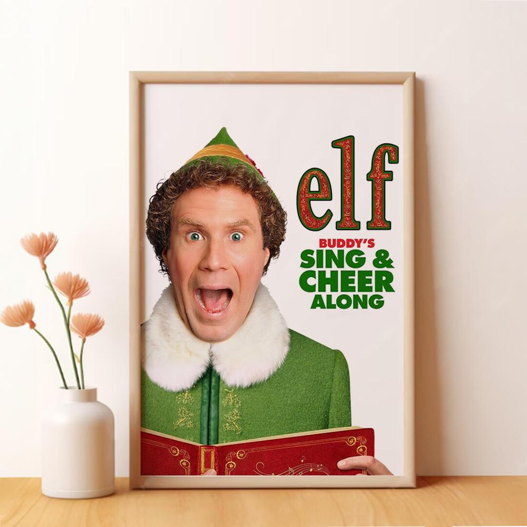 Elf Poster, Movie Poster, Vintage Poster, Wall Art, Room Decoration ...