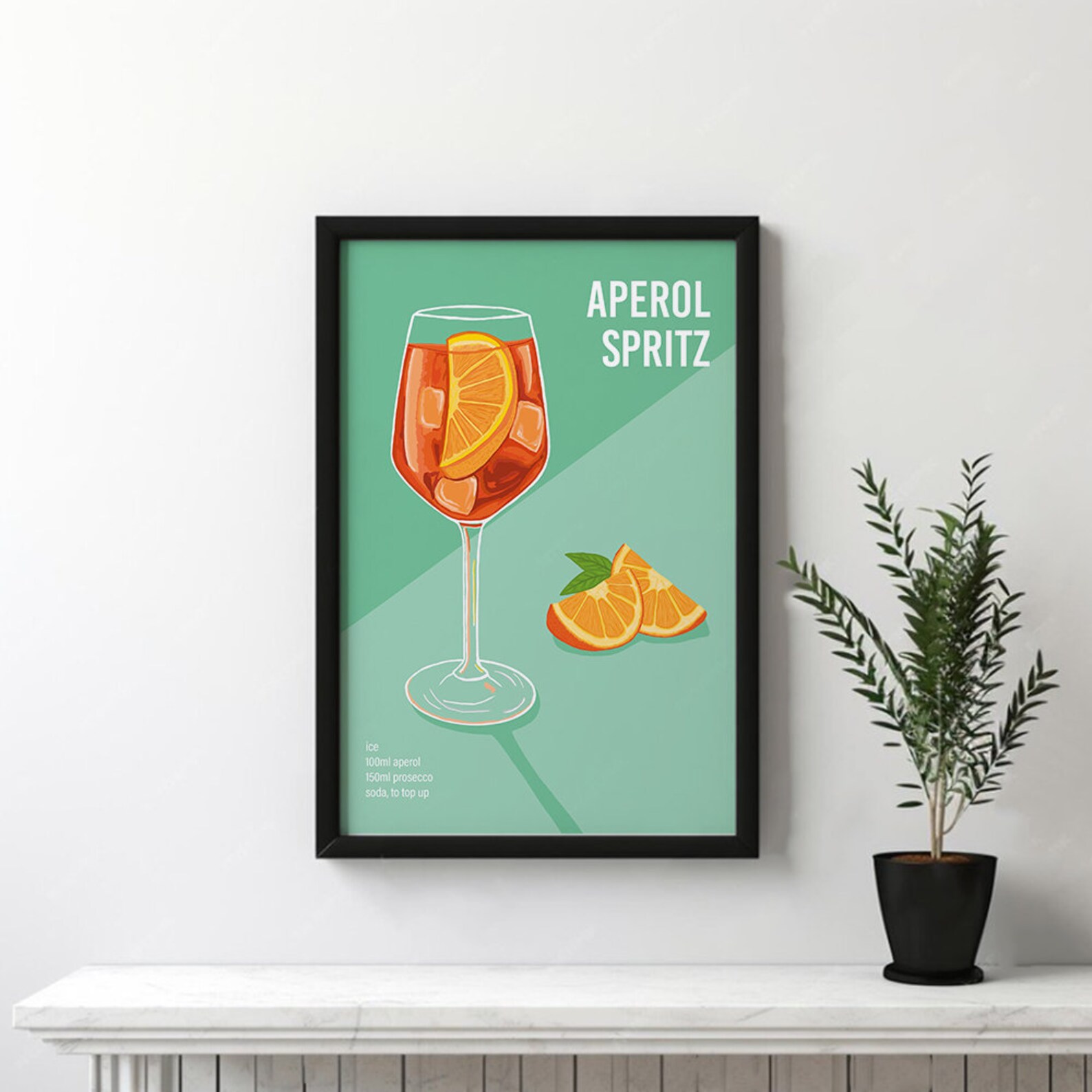 Aperol Spritz Poster, Advertising Art, Wall Art, Room Decoration, Art ...