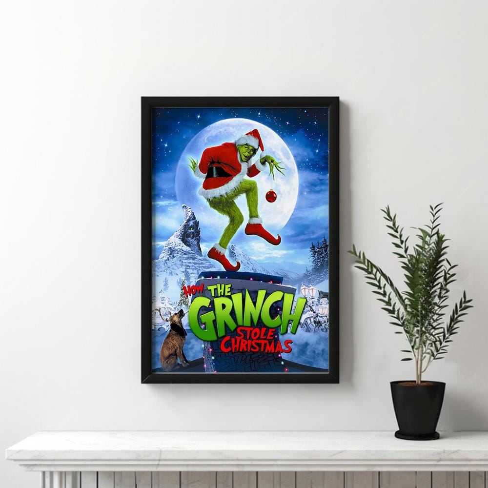 How the Grinch Stole Christmas Poster, Movie Poster, Wall Art, Room ...