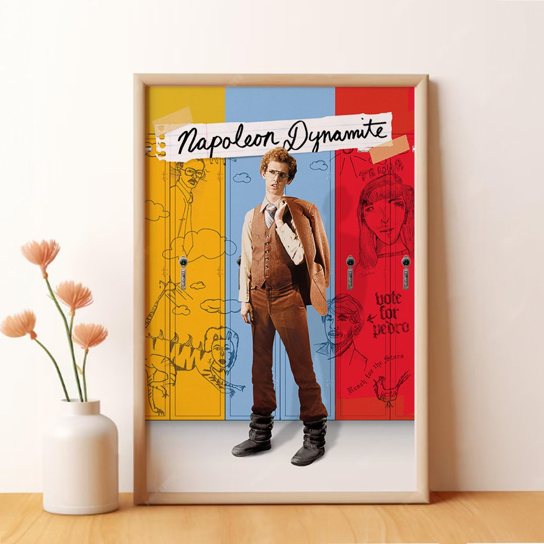 Napoleon Dynamite Poster, Vintage Movie Poster, Wall Art, Room ...