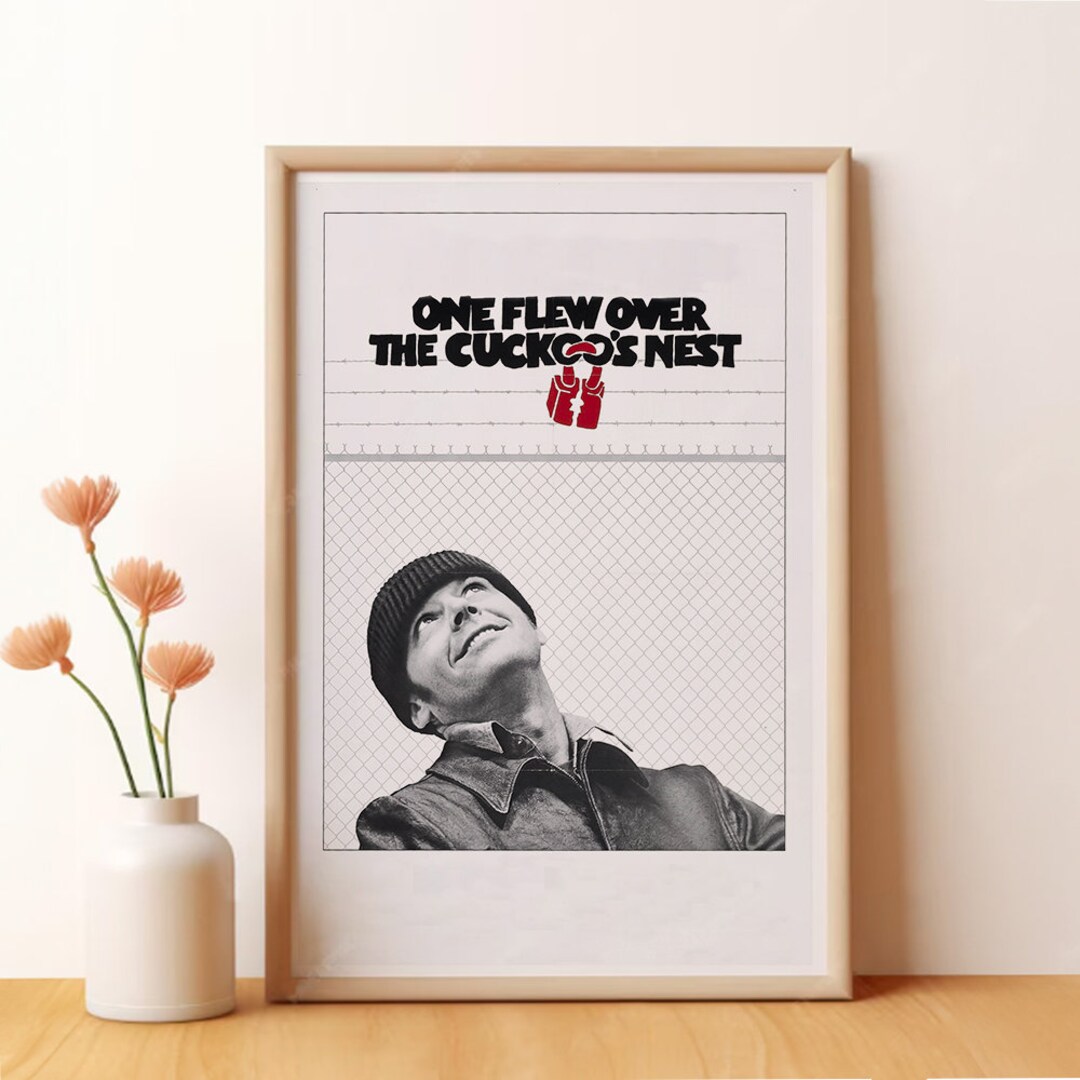 One Flew Over the Cuckoo's Nest Poster, Movie Poster, Wall Art, Room ...