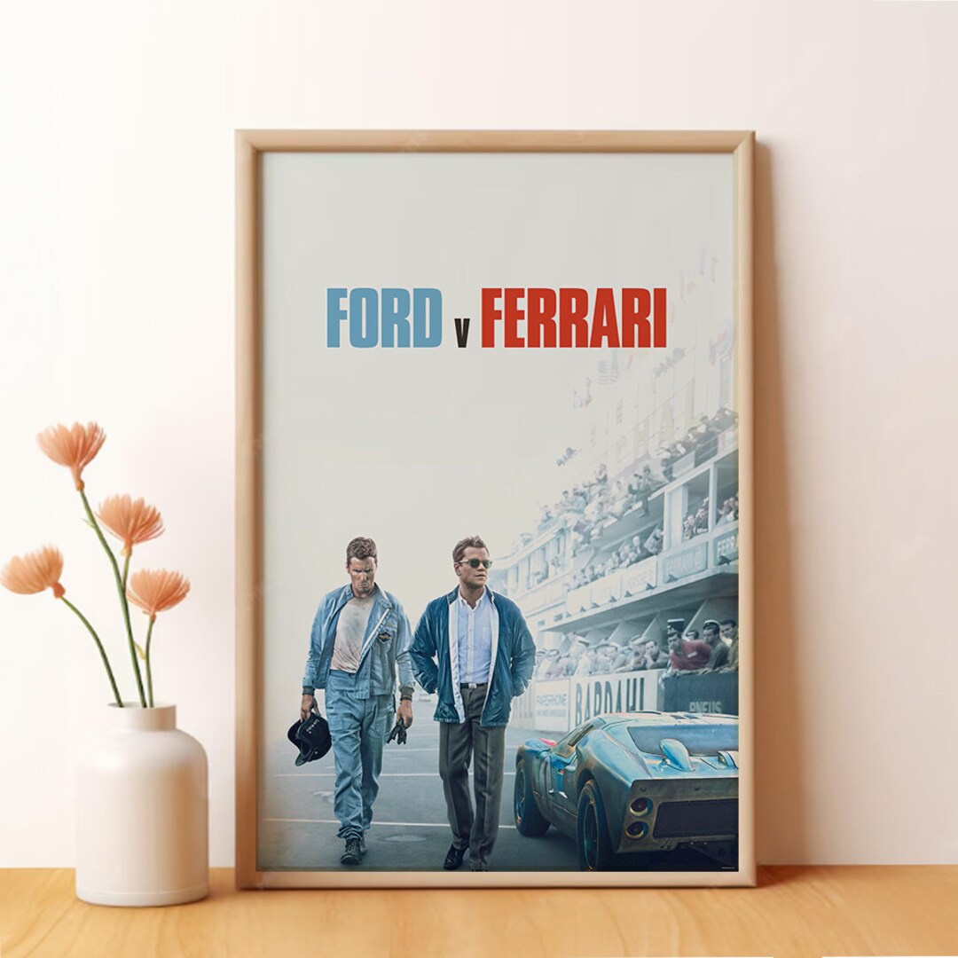 Ford V Ferrari Poster, Movie Poster, Wall Art, Room Decoration, Art ...
