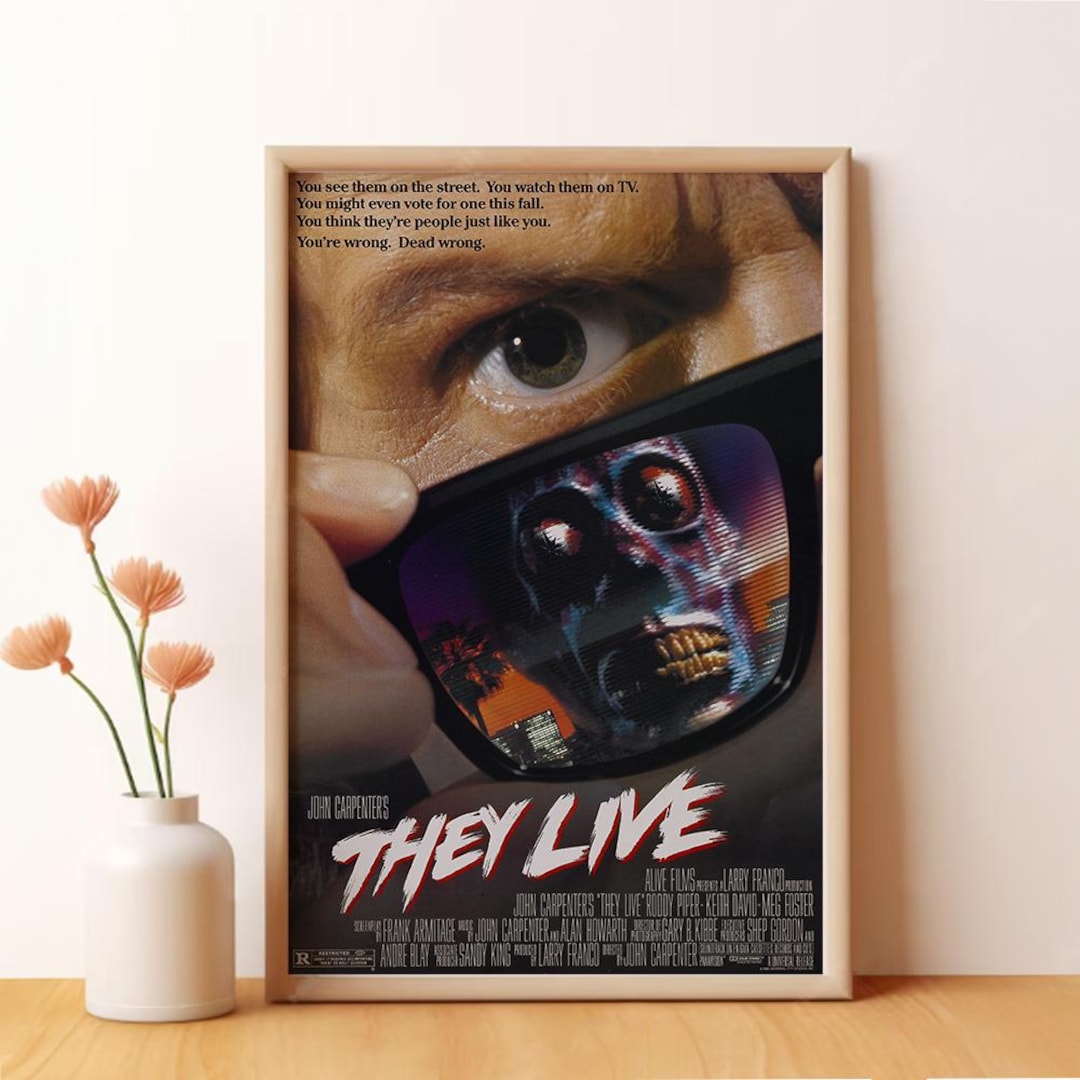 They Live Poster, Movie Poster, Wall Art, Room Decoration, Art Poster ...