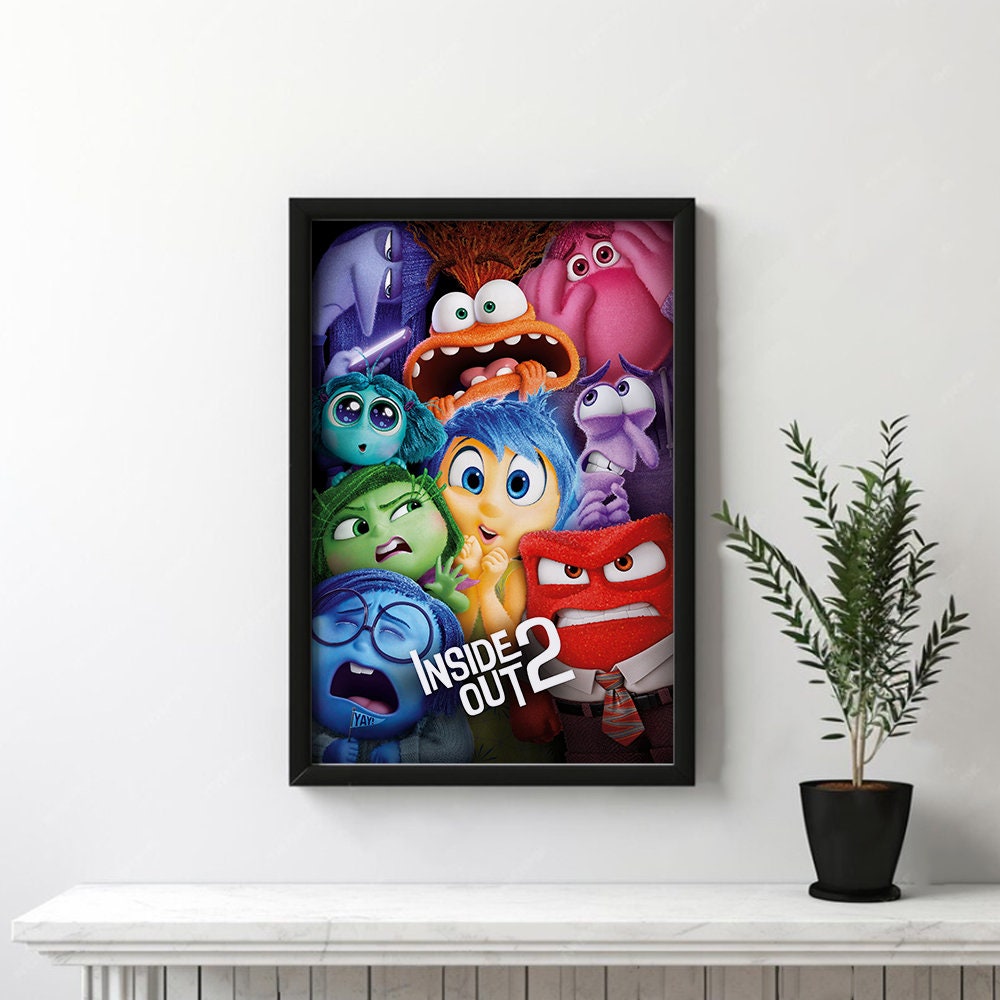Inside Out 2 Poster, Movie Poster, Wall Art, Room Decoration, Art ...
