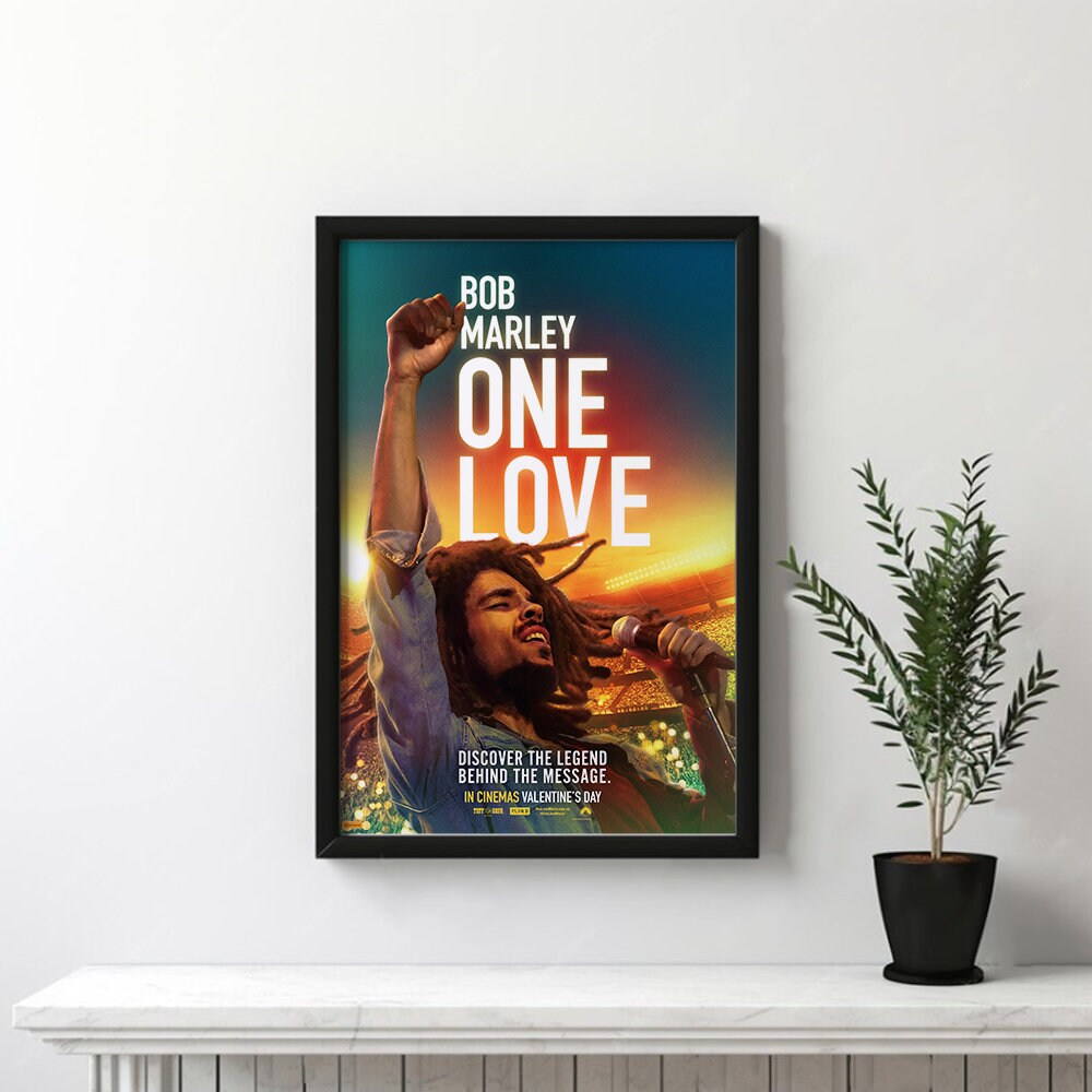 Bob Marley One Love Poster, Movie Poster, Wall Art, Room Decoration ...