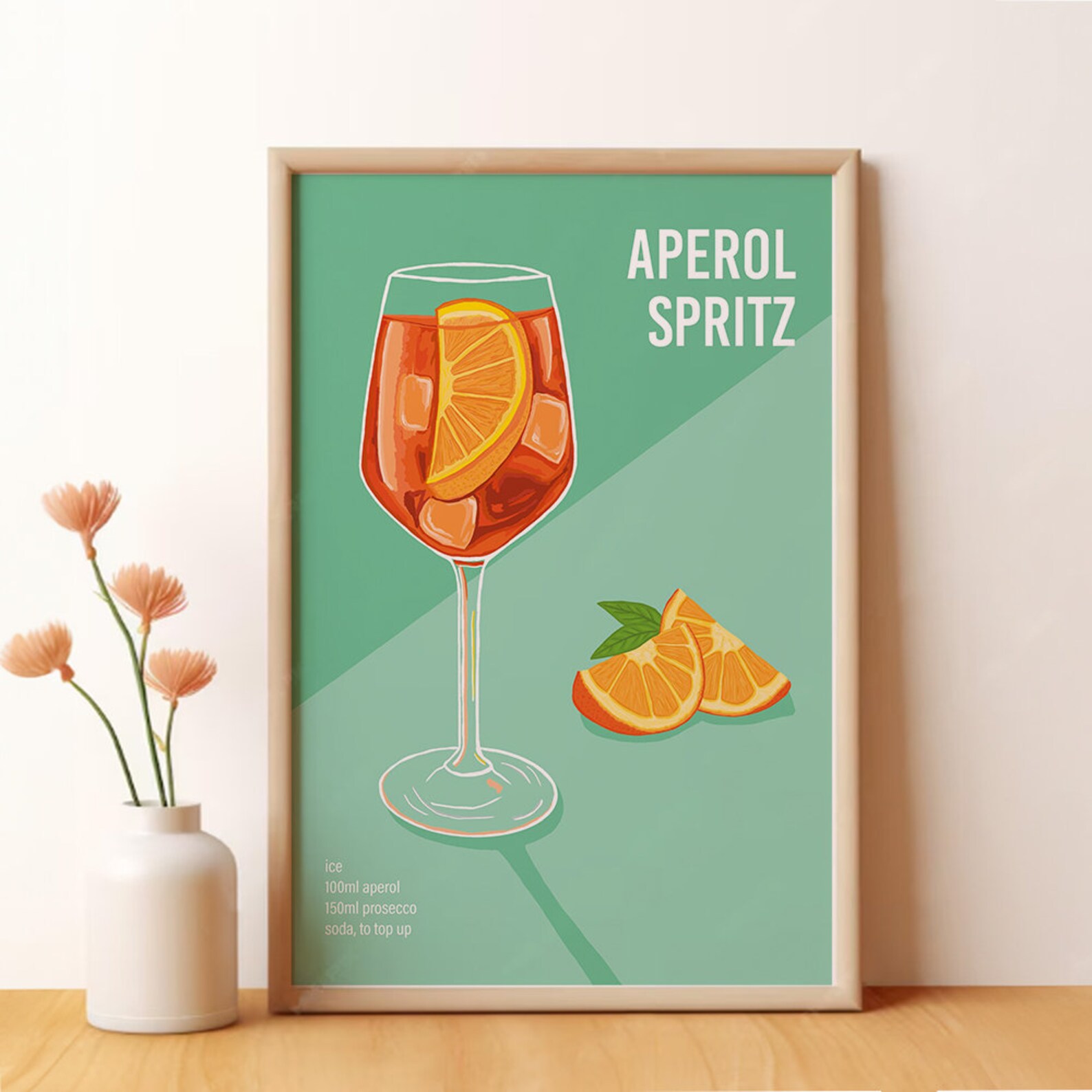 Aperol Spritz Poster, Advertising Art, Wall Art, Room Decoration, Art ...
