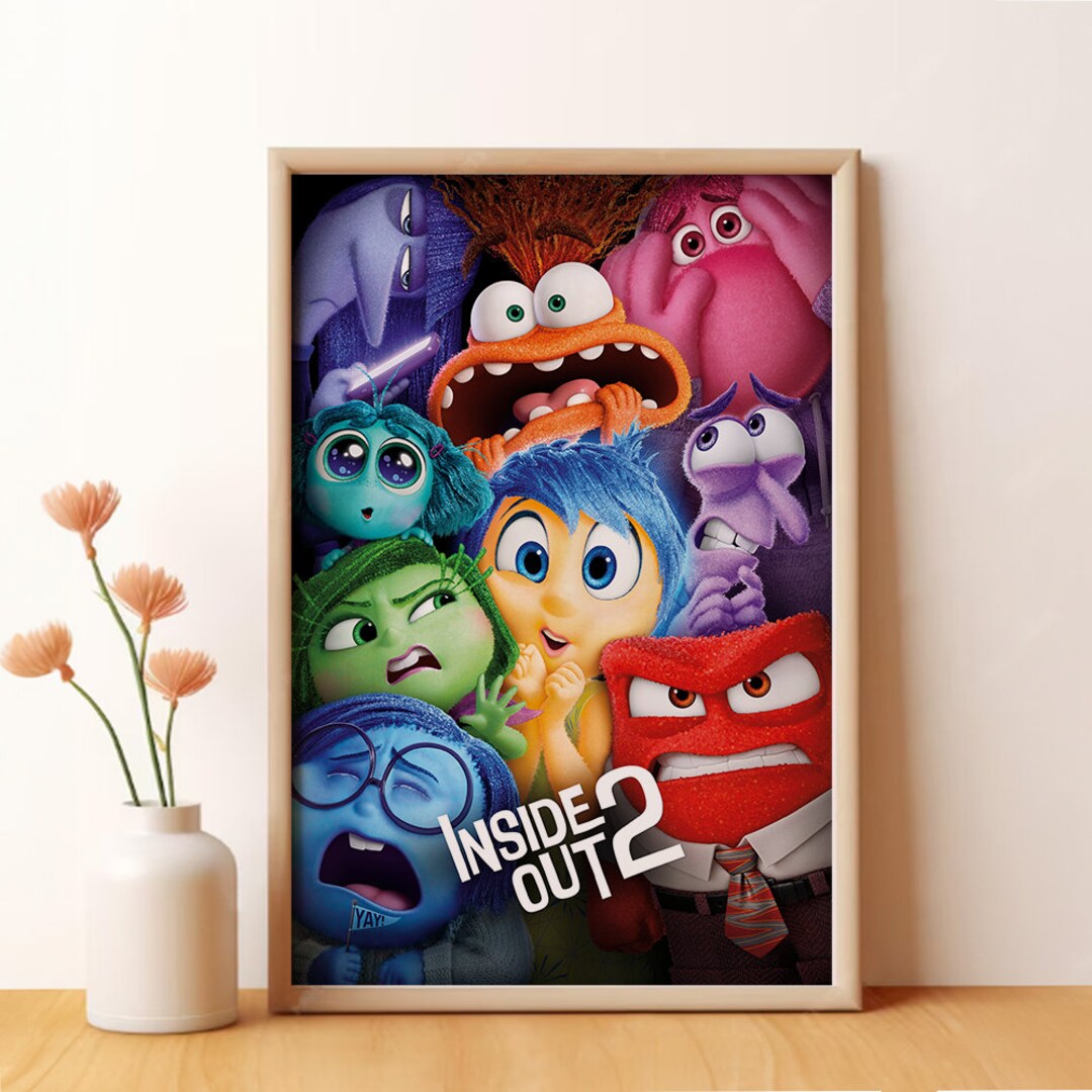 Inside Out 2 Poster, Movie Poster, Wall Art, Room Decoration, Art ...
