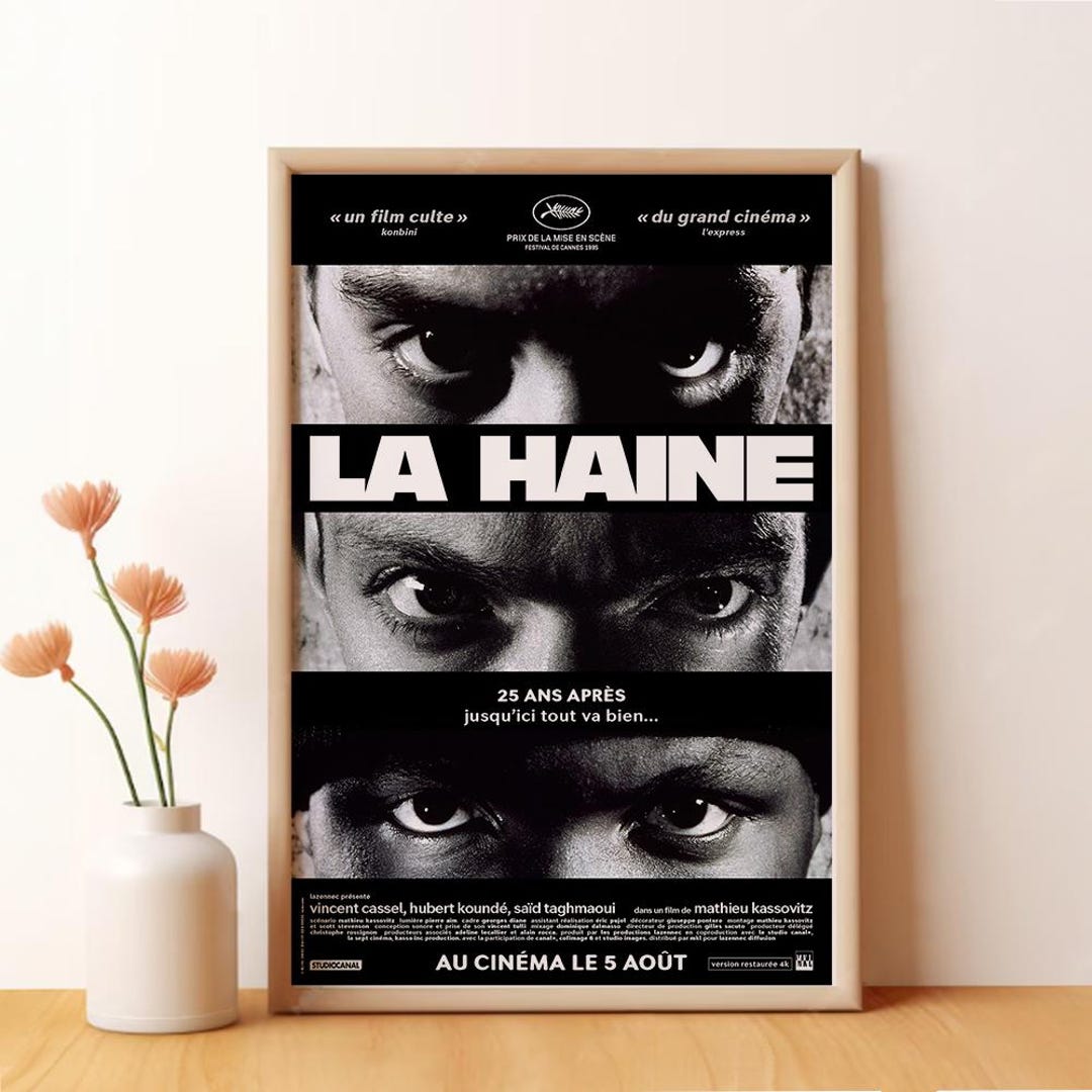 La Haine Poster, Movie Poster, Wall Art, Room Decoration, Art Poster ...