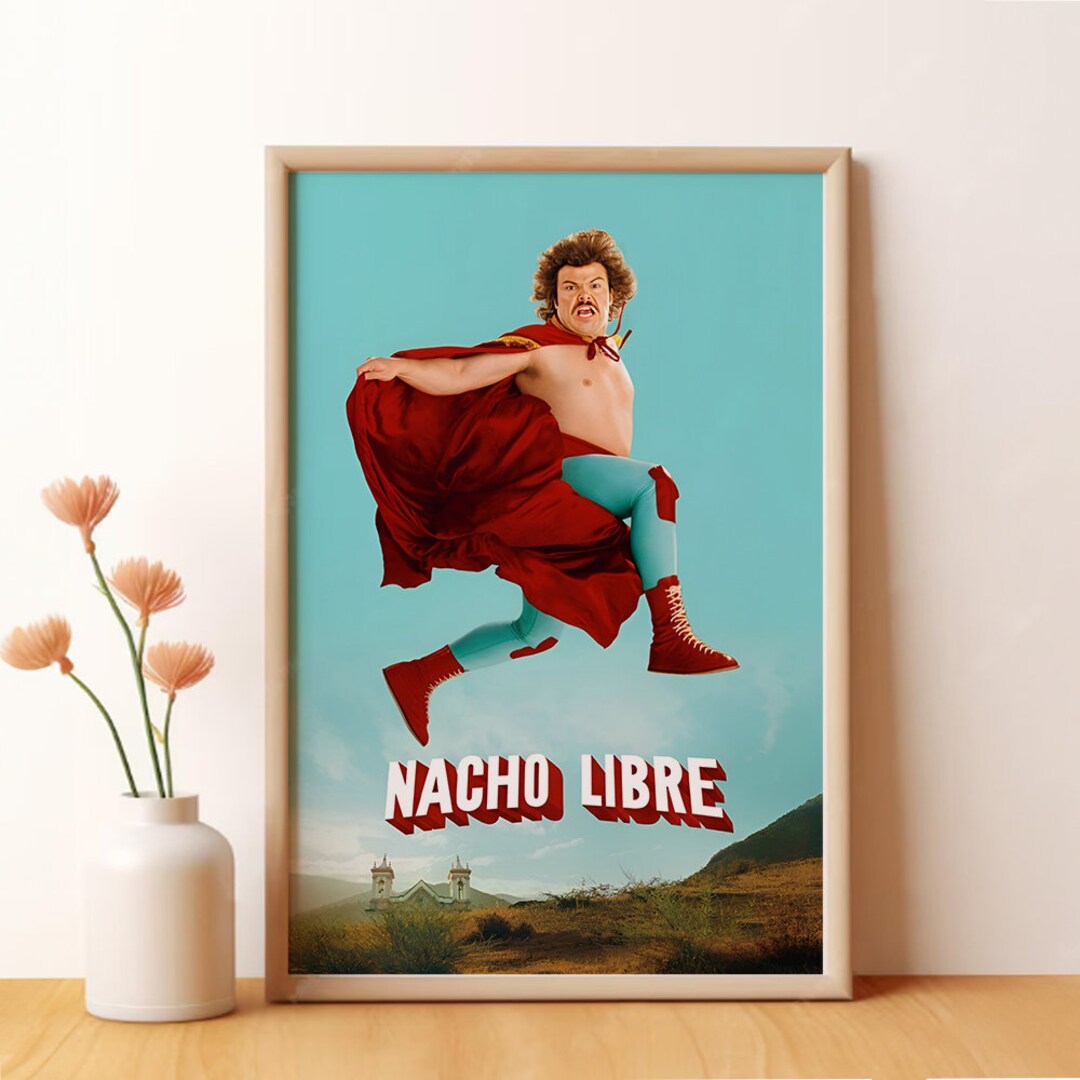 Nacho Libre Poster, Movie Poster, Wall Art, Room Decoration, Art Poster ...
