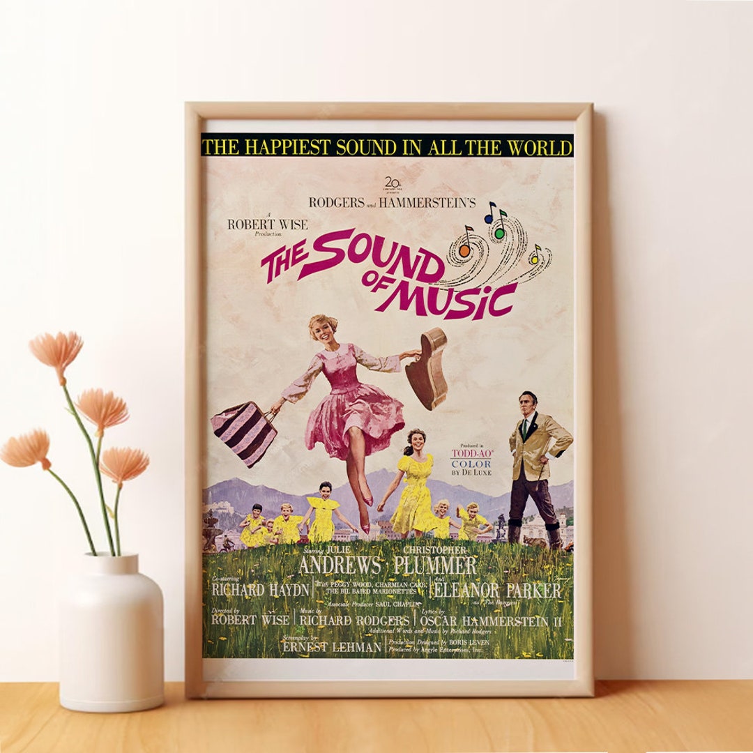 The Sound of Music Poster, Vintage Movie Poster, Wall Art, Room ...
