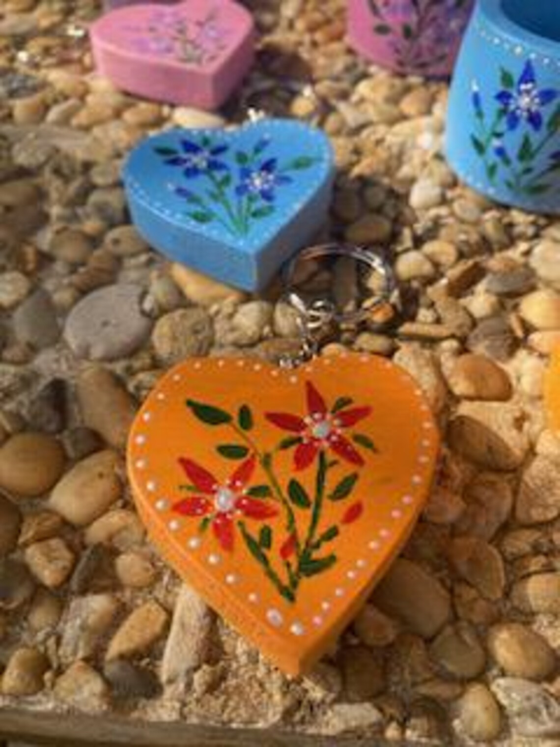 3 Pieces: Egg Cup, Napkin Ring and Hand-painted Wooden Key Ring - Etsy