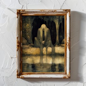 Näcken by the Lake - Digital Art Printable, Scandinavian Mythology ...