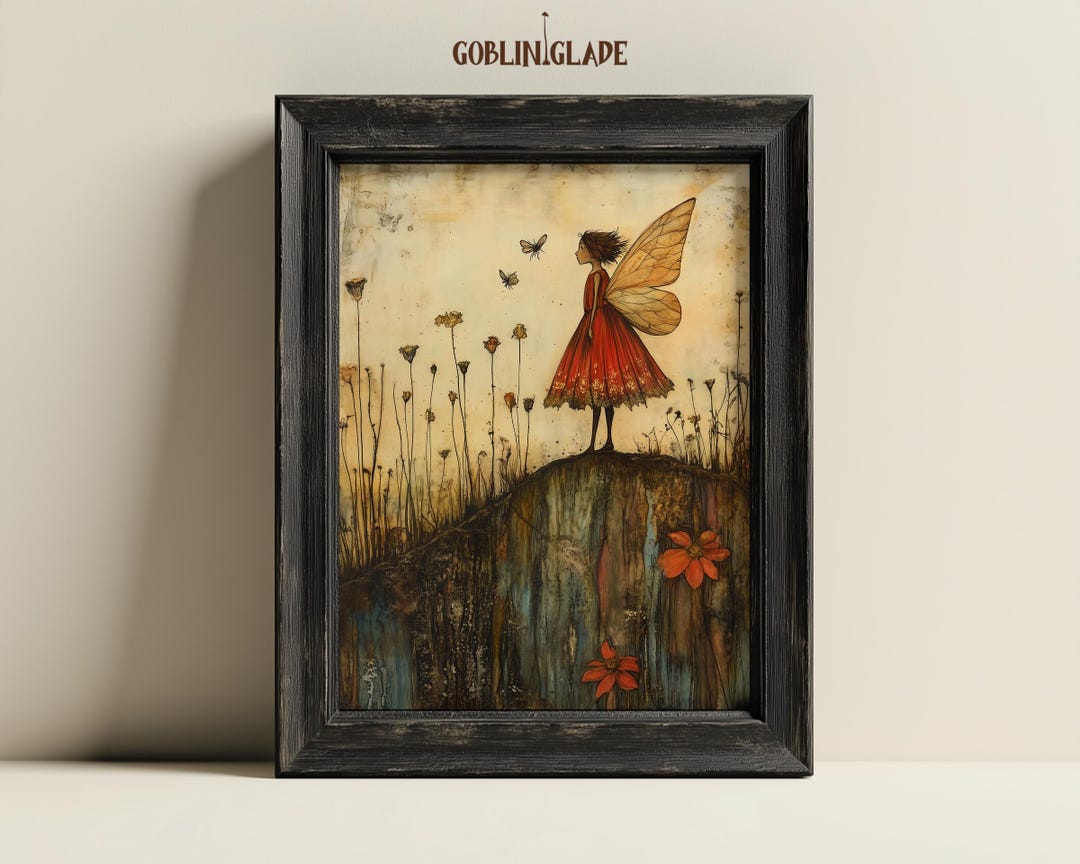 Fairy Art Print - Fairy Tale Wall Art Printable Poster - Whimsical Home ...