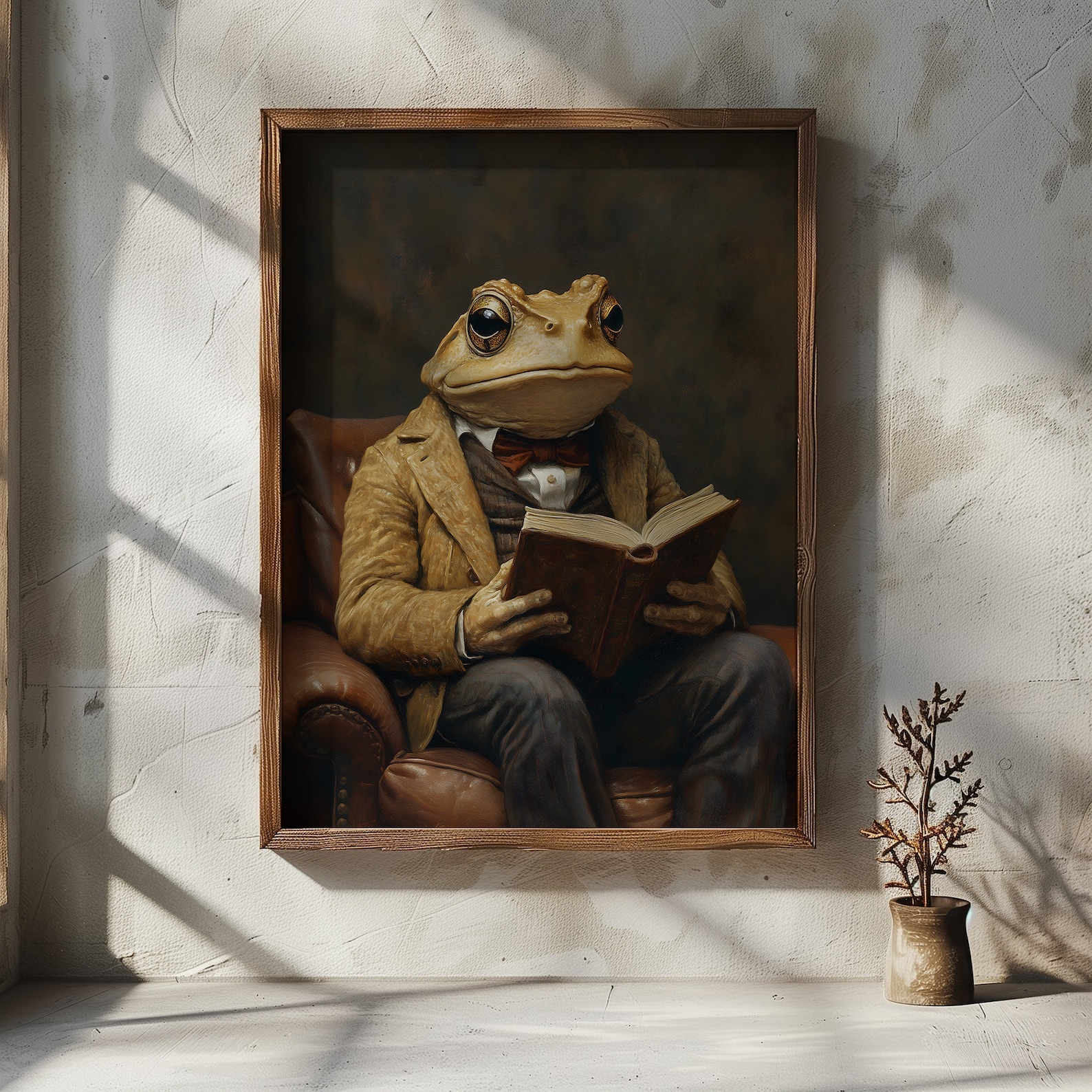 Mr. Toad With Book - Printable Wall Art Wind in the Willows Painting ...