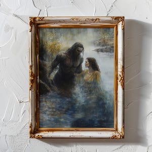Romantic Näcken - Digital Art Printable, Scandinavian Mythology ...