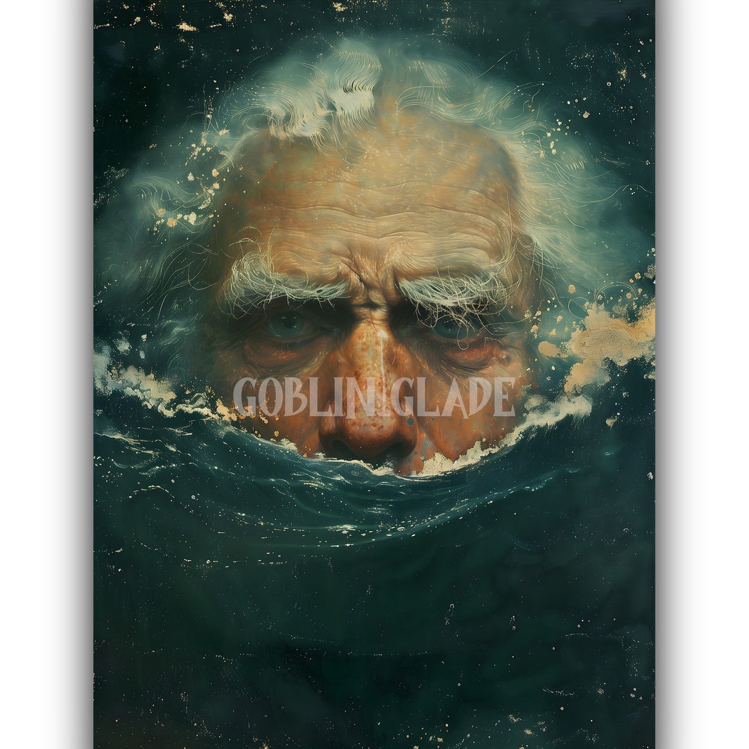 Old Man and the Sea Printable - Wall Art Painting Print Ernest ...